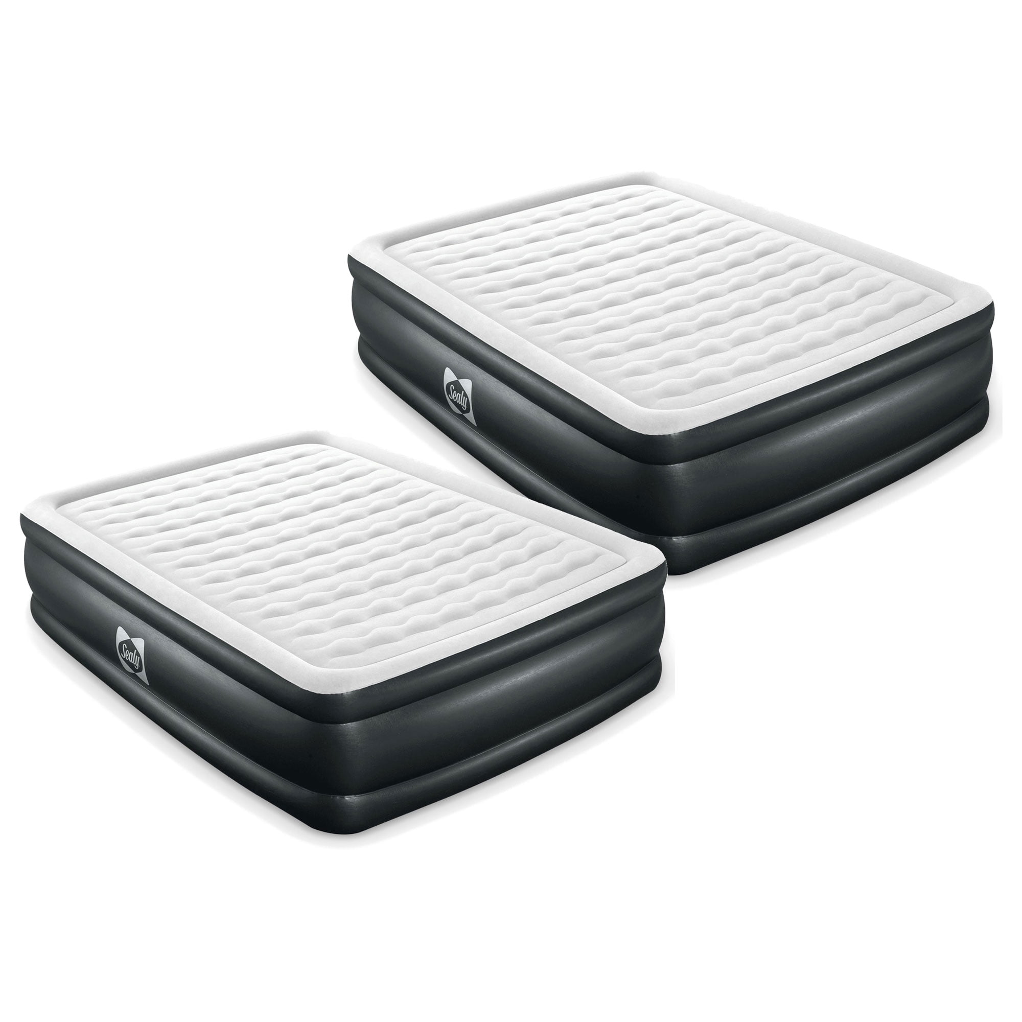 Sealy Tritech Queen 20" Air Mattress Bed 2 Person with Built-In AC Pump ...