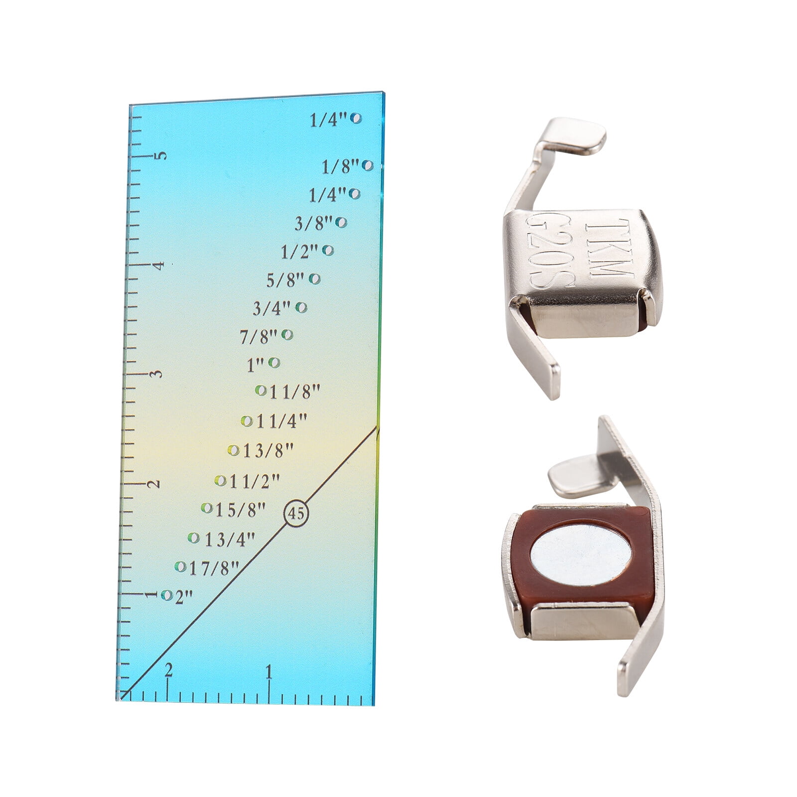 Seam Allowance Ruler and 2 Magnetic Seam Guide for Sewing Machine 1/8 ...