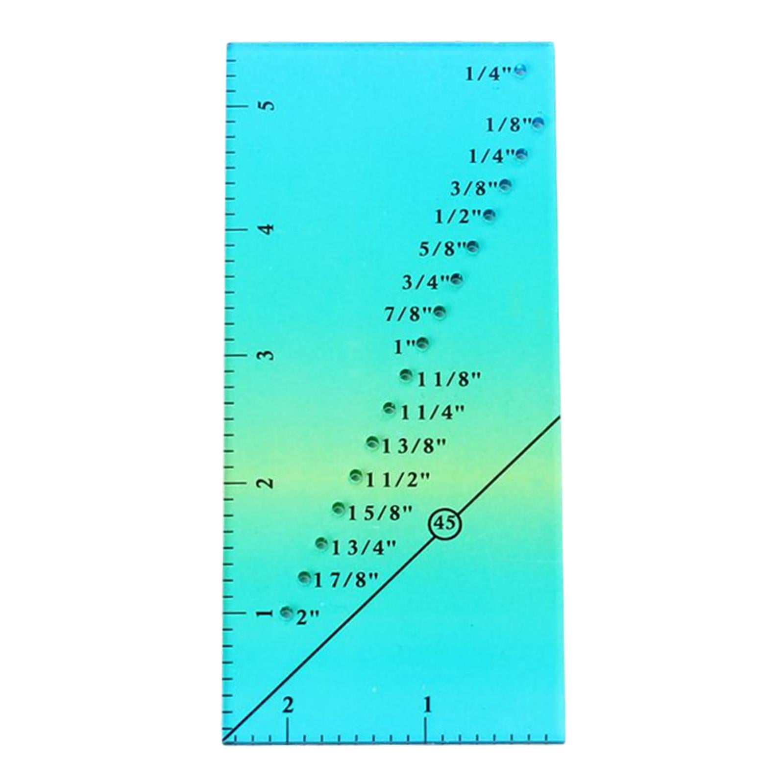 Seam Allowance Ruler Tool Measurement Tailor Hems Sewing Ruler Includes ...
