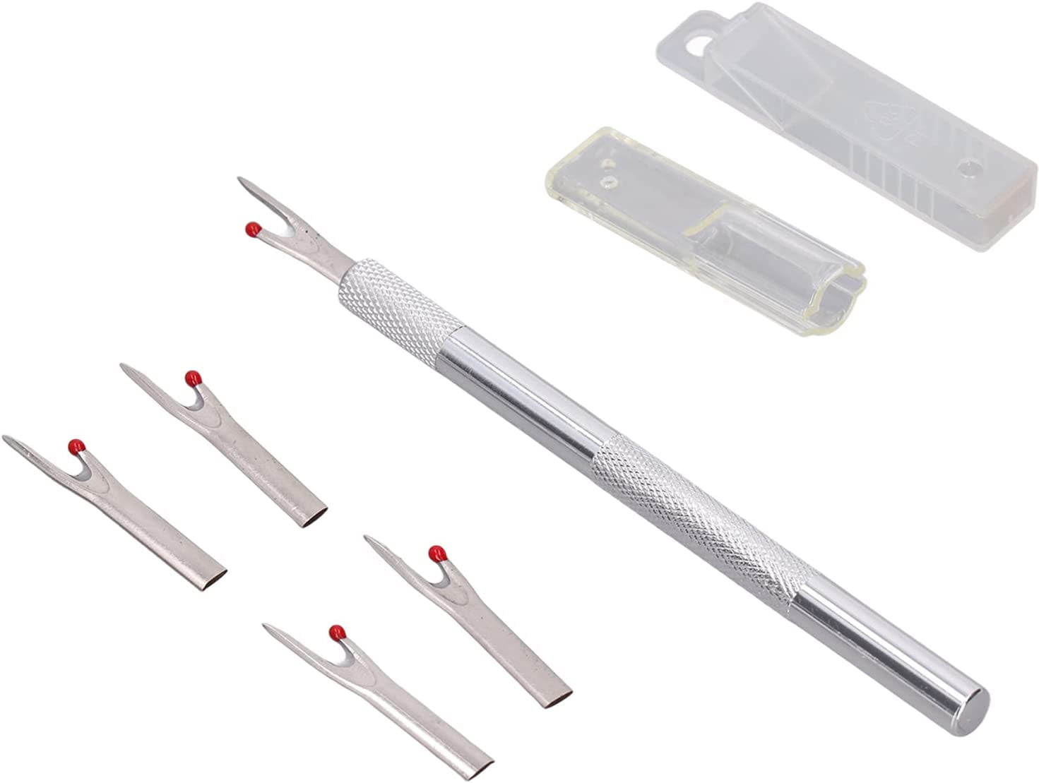 Seam Cutter, 5 Piece Metal Seam Ripper Set with Replacement Blade ...