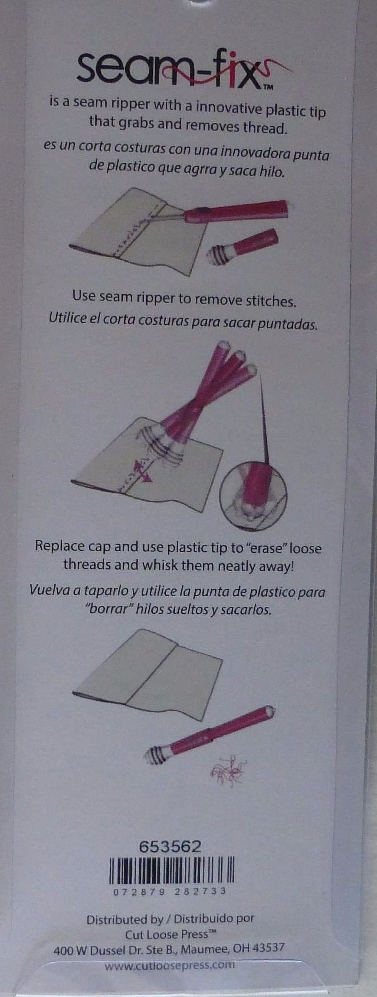 Seam Fix Seam Ripper & Thread Remover ~ Cut Loose Press ~ 1 per pkg ...