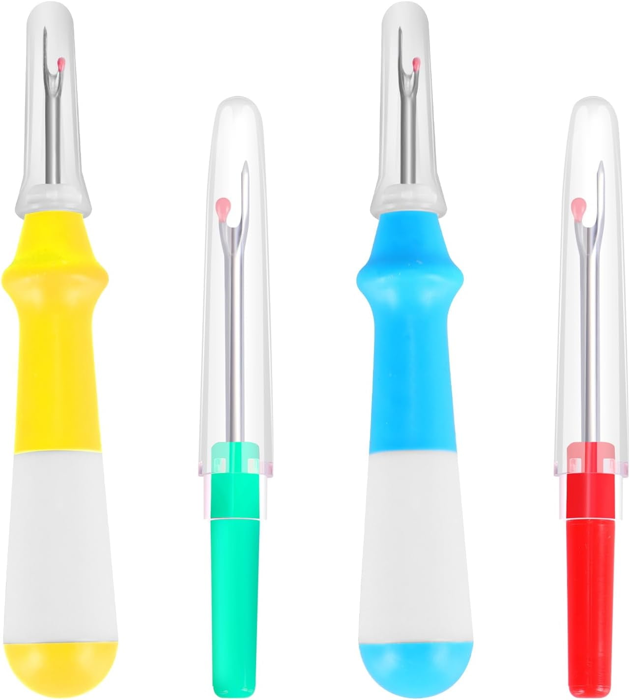 Seam Ripper Tool, 4 Pcs Ergonomic Stitch Removers (2 Big, 2 Small ...