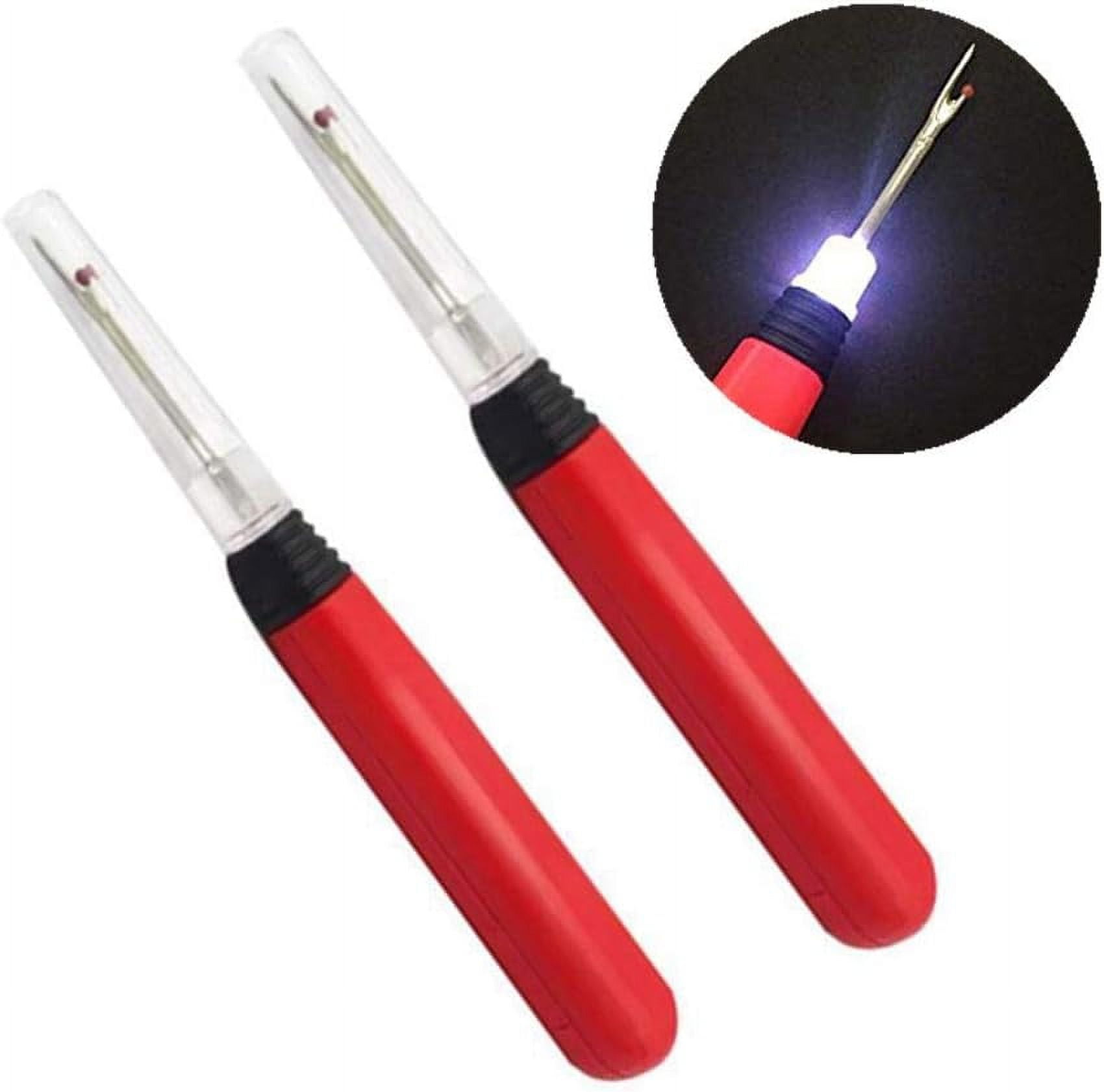 Seam Ripper Tool with Light, 2 Pack Led Threadripper and Sewing Thread ...