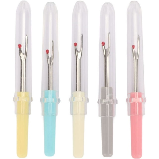 5Pcs Thread Remover Tool, DIY Cross Stitch Seam Ripper with Round Ball ...