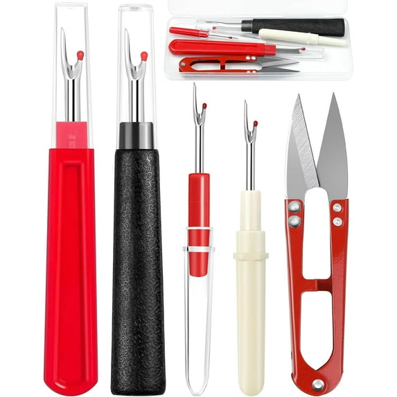 Seam Rippers for Sewing – 2 Big and 2 Small Stitch Remover Tools ...