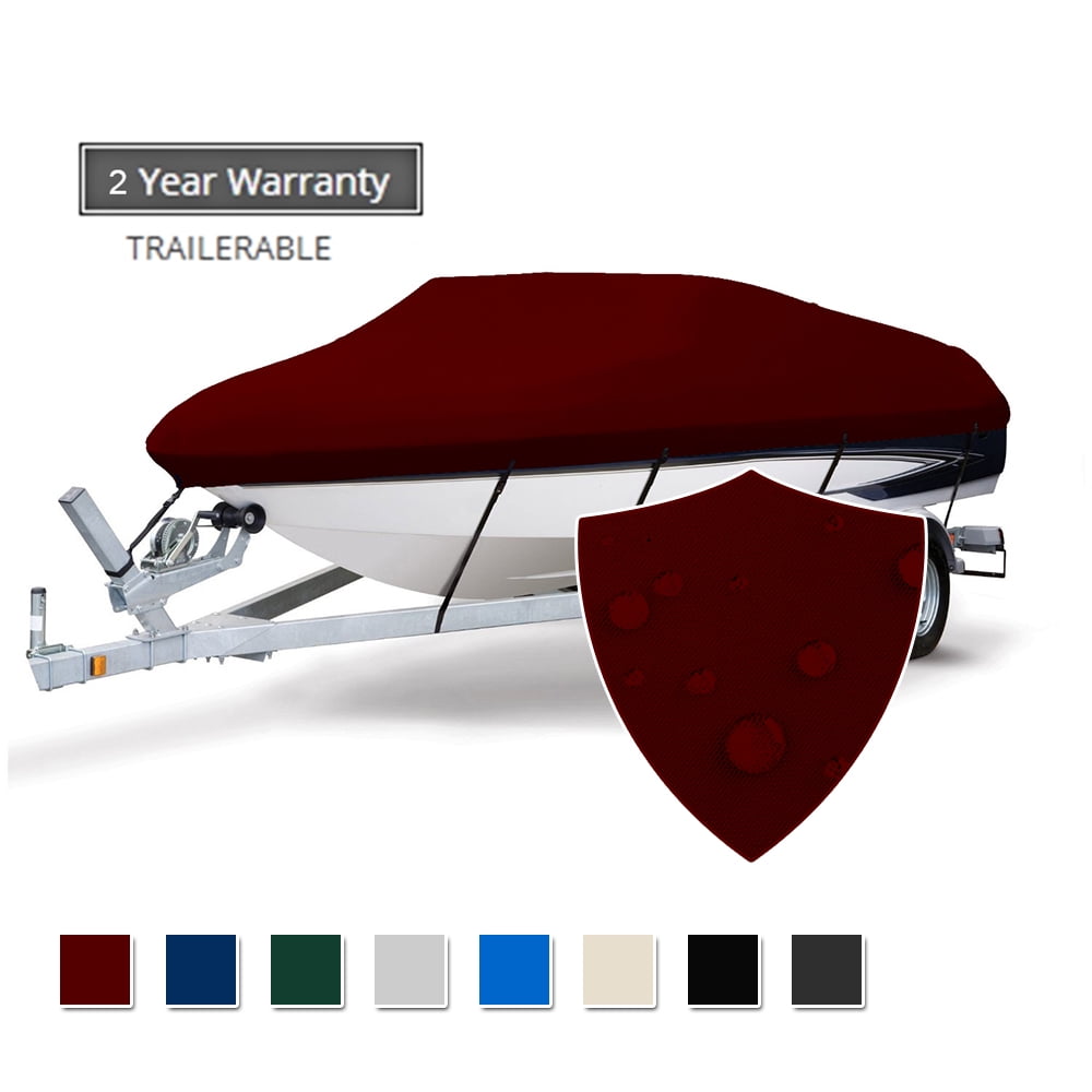 Seamander 600 Denier Heavy duty Waterproof Boat Cover, Fits boats 24 ...