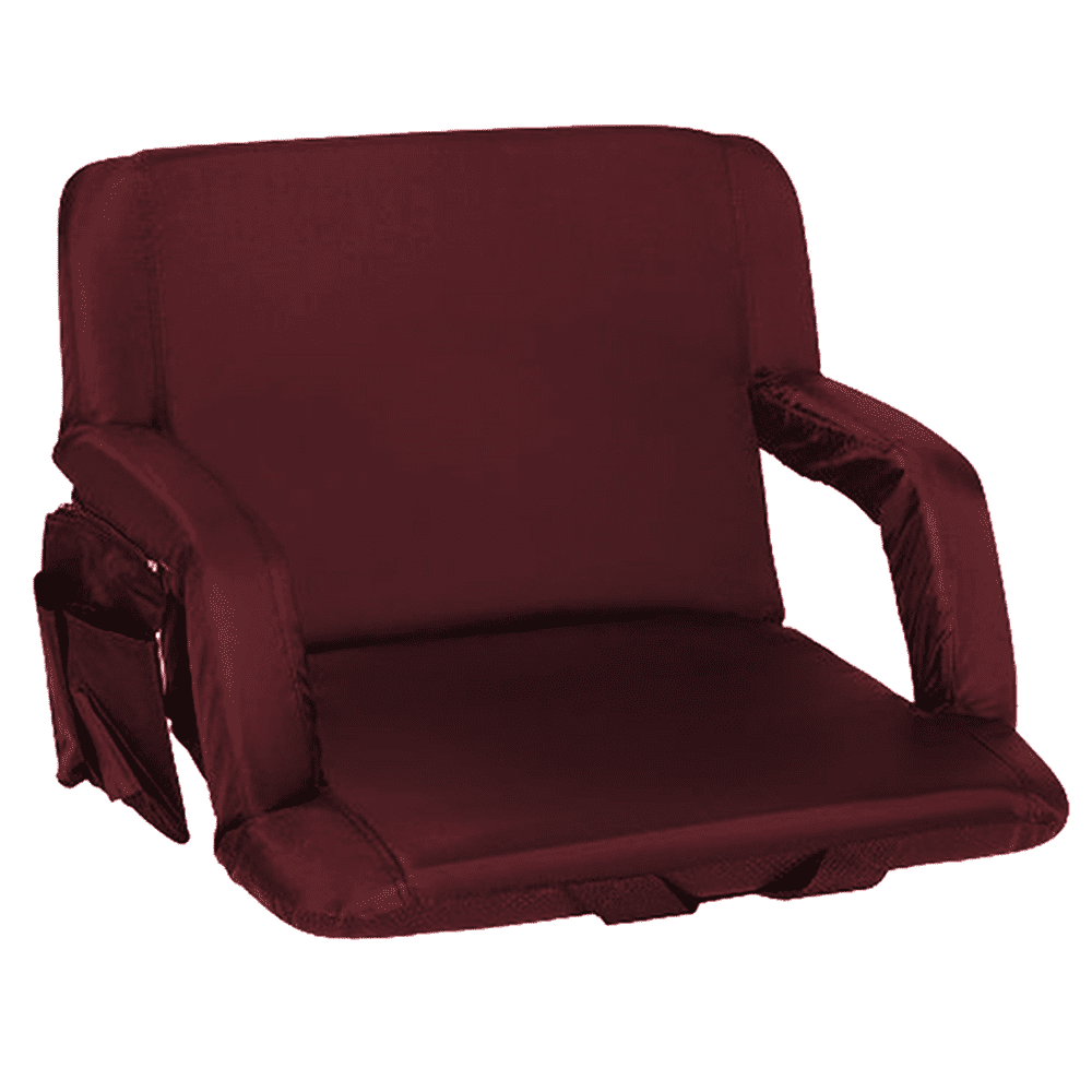 Seamander Large Size Foldable Stadium Chair for Bleacher Padded Back ...