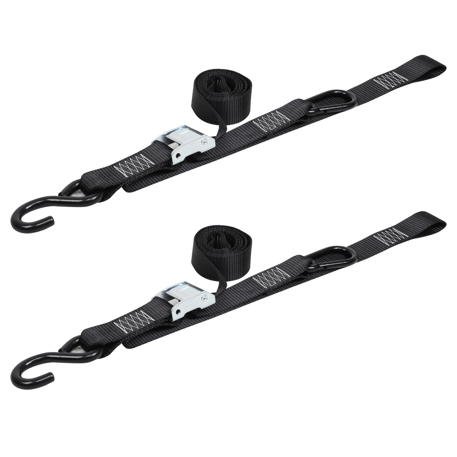 Seamander Motorcycle Tie Down Straps Cam Buckle Tiedown with Spring ...