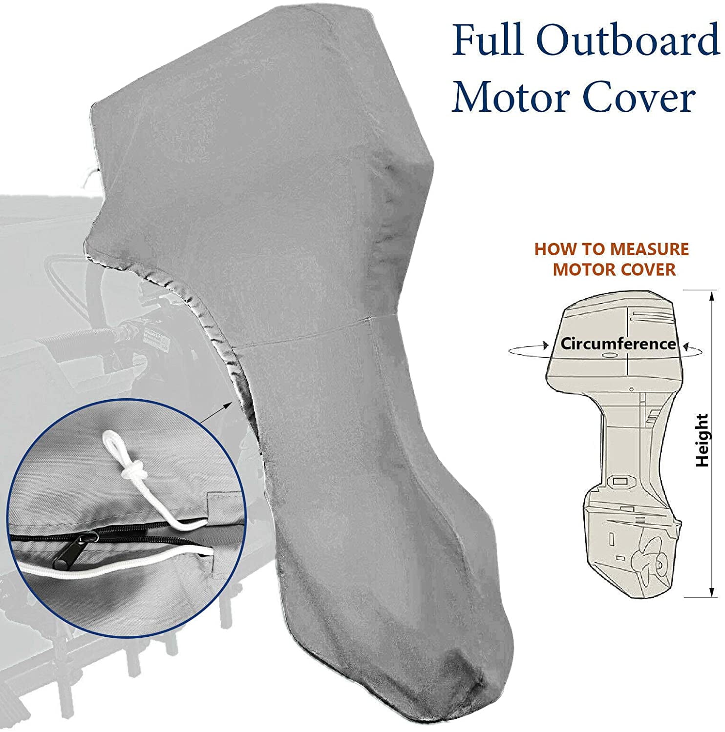 Seamander Outboard Motor Cover, Engines Cover Waterproof FULL Motor ...
