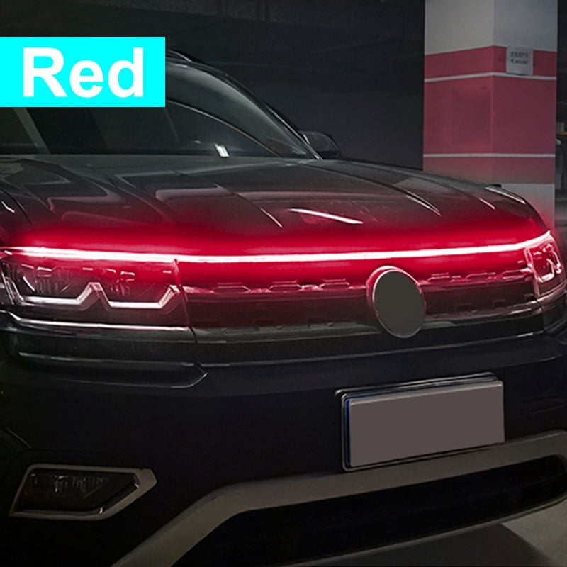 Seametal car hood light led strip dynamic scan start up hoodbeam kits ...