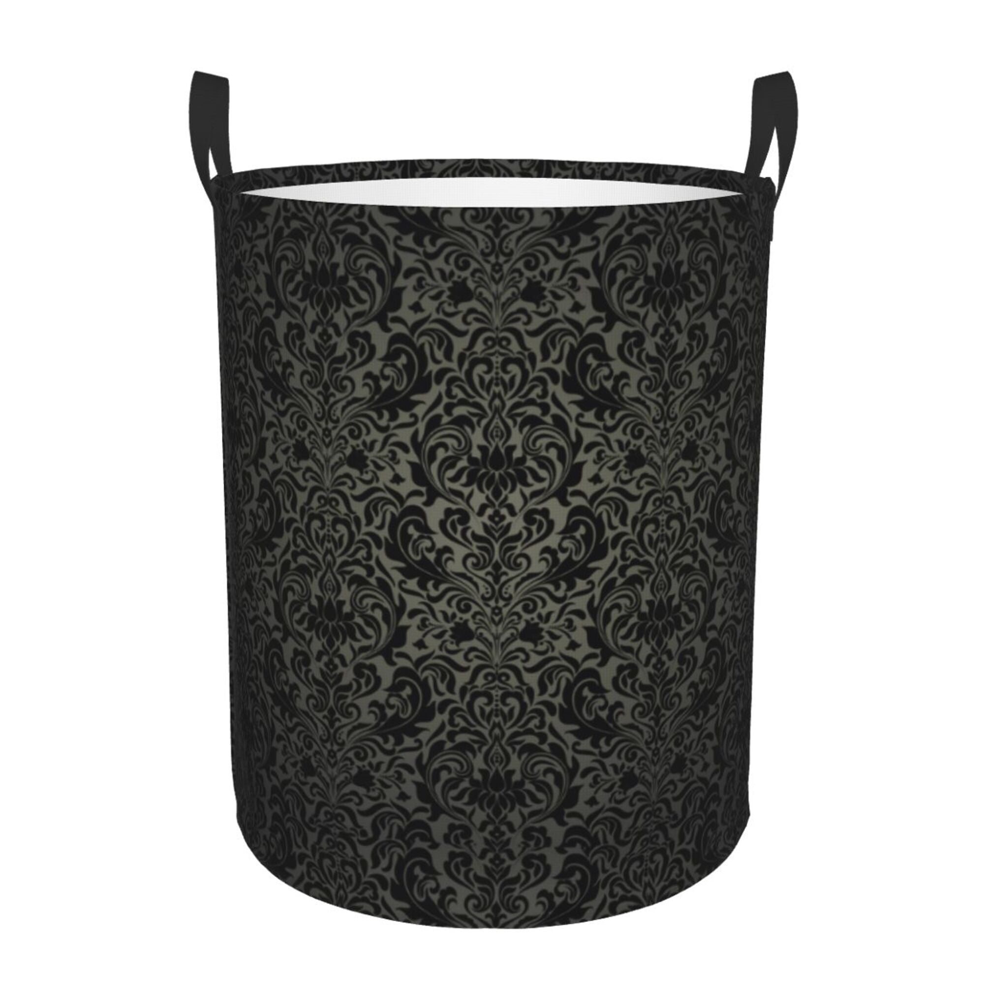 Seamless Background Circular Laundry Basket (With Handle) Waterproof ...