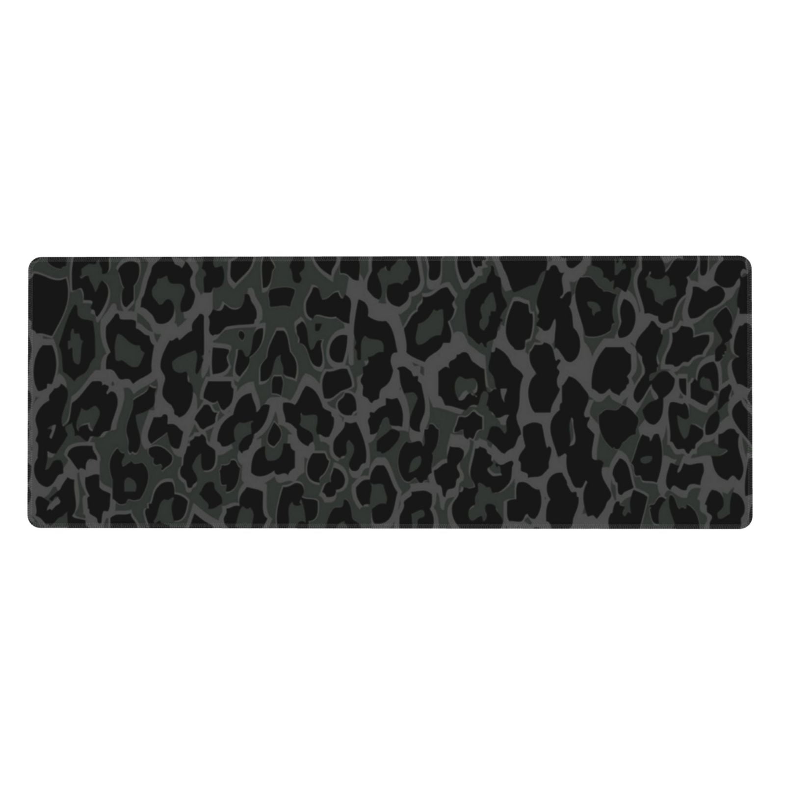 Seamless Black Leopard Print Mousepad Large Mouse Pad Desk Pad Computer ...