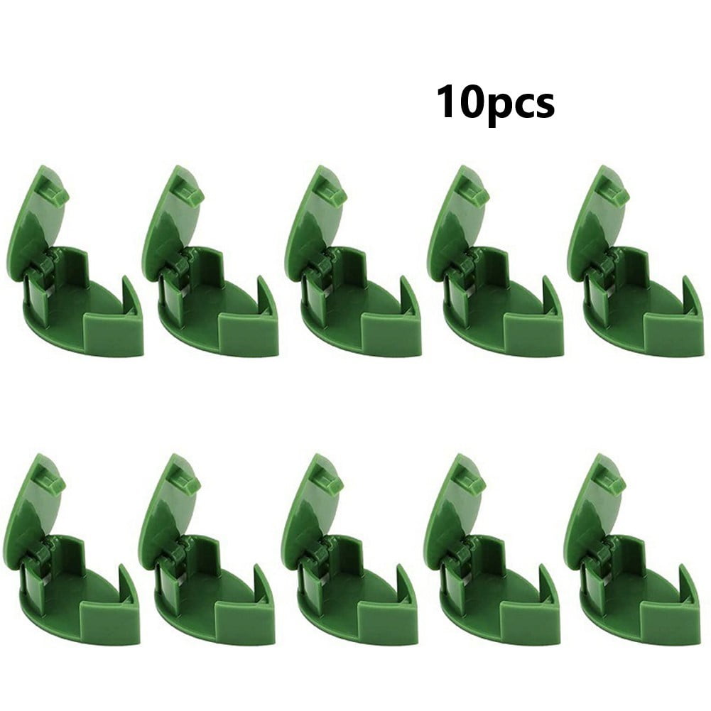 Seamless Blend Green Leaf Shaped Clips For Wall Climbing Plants (10 ...