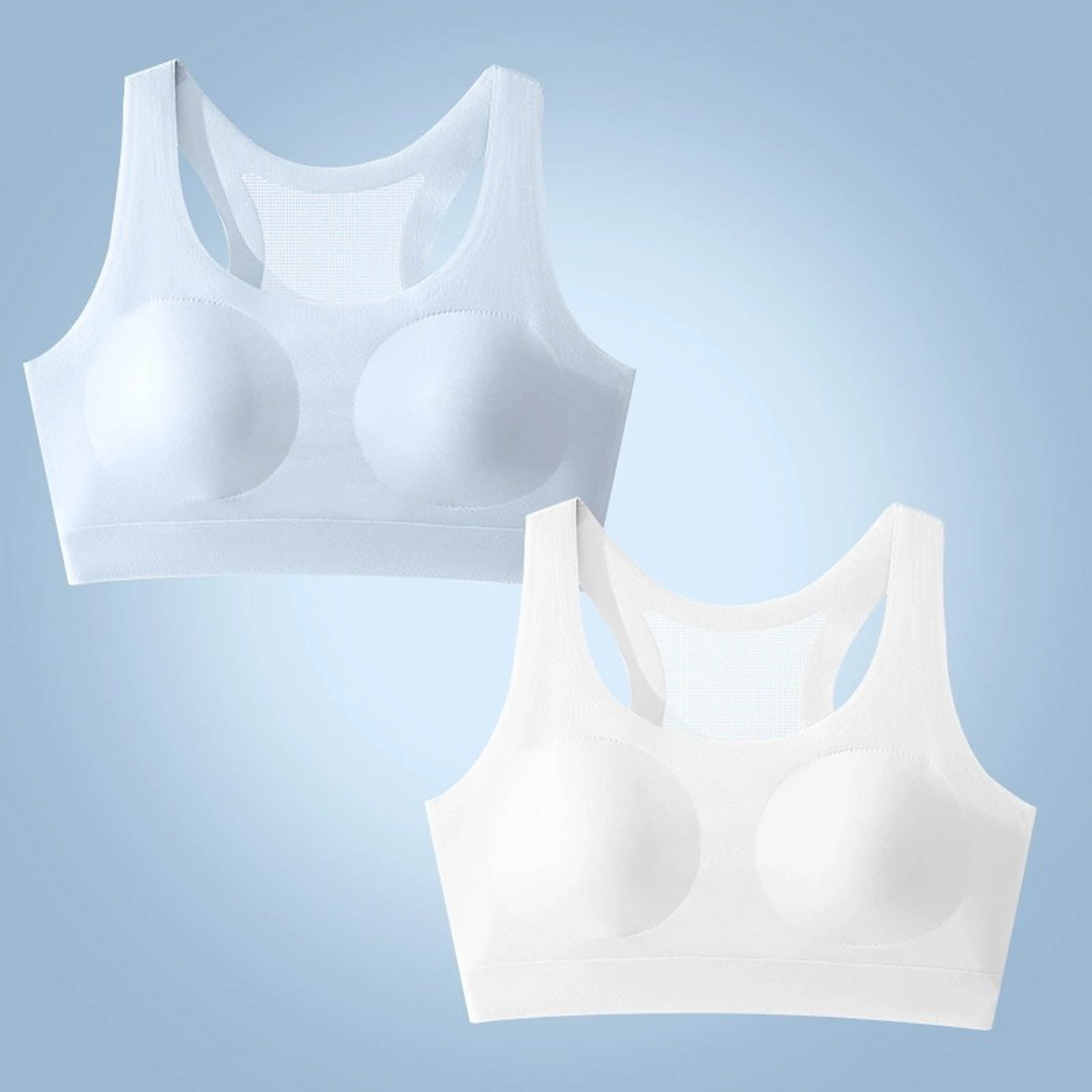 Seamless Bra with Removable Padding Bras 2pc Student Girls Underwear ...