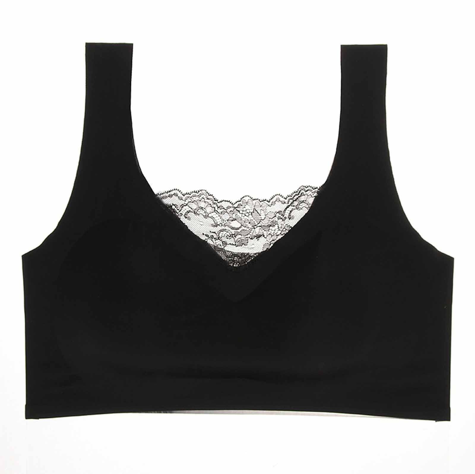 Seamless Bras for Women Padded Bra Feature V-Neck Demi & Balconette Bra ...