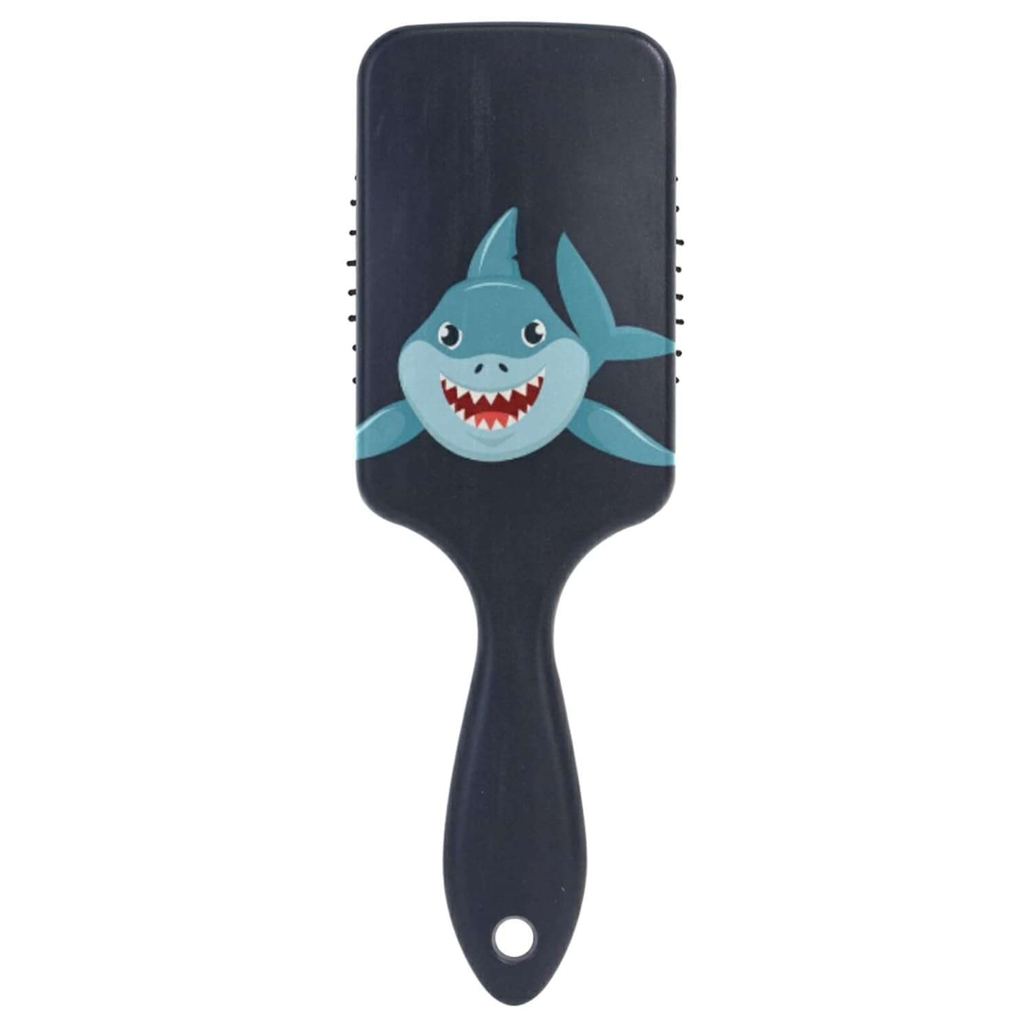 Seamless Cartoon Ocean Blue Comic Sharks Fishes on Dark Air Cushion ...