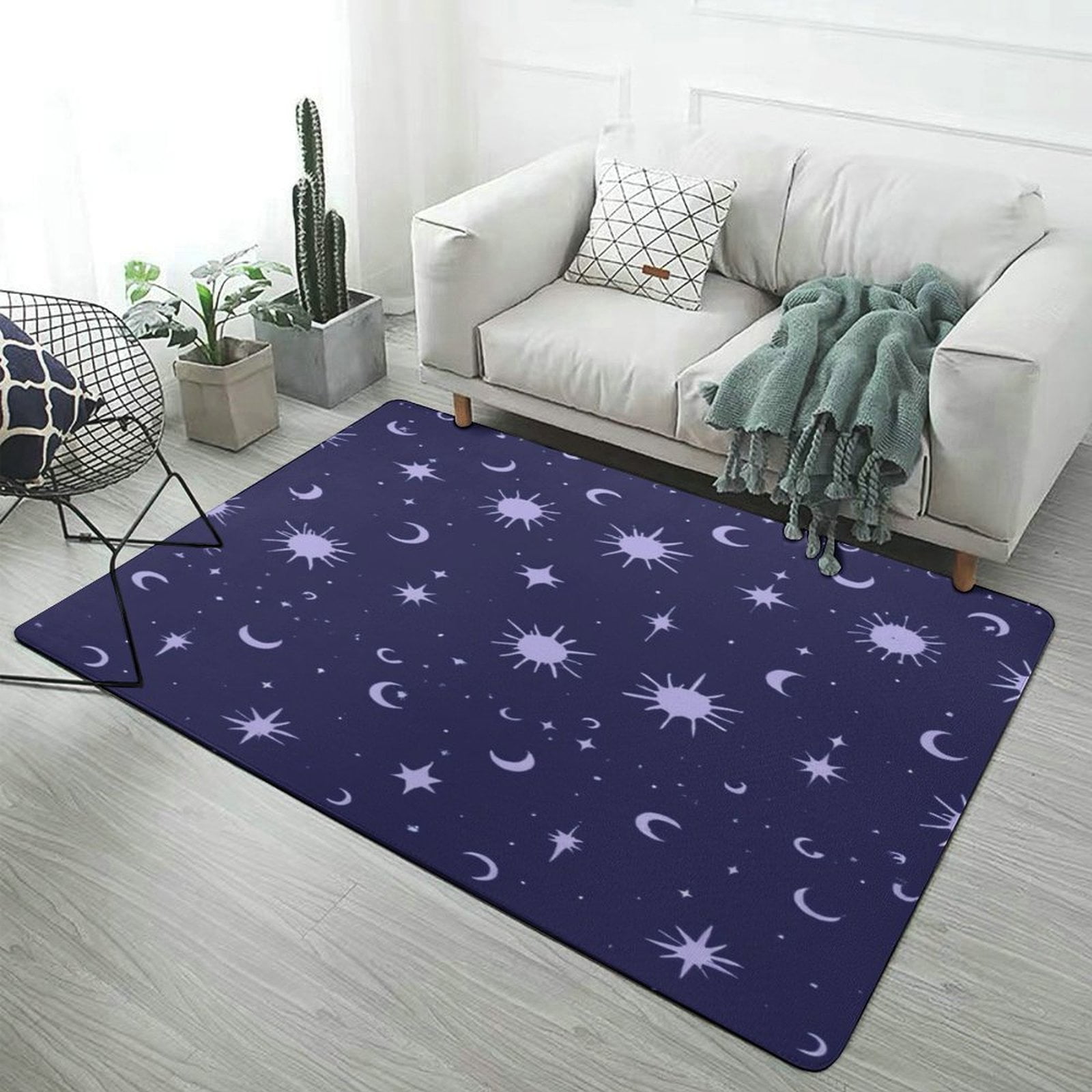 Seamless Celestial Pattern with Stars And Moons Carpet Style Living ...