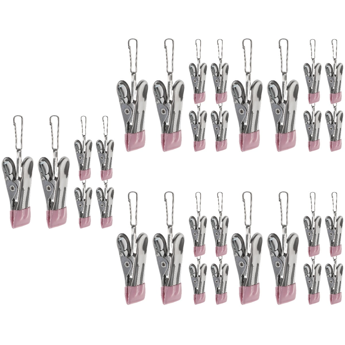 Seamless Clip 30 Pcs Hanging Clothes Towels Rack for Garden Clips Sock ...