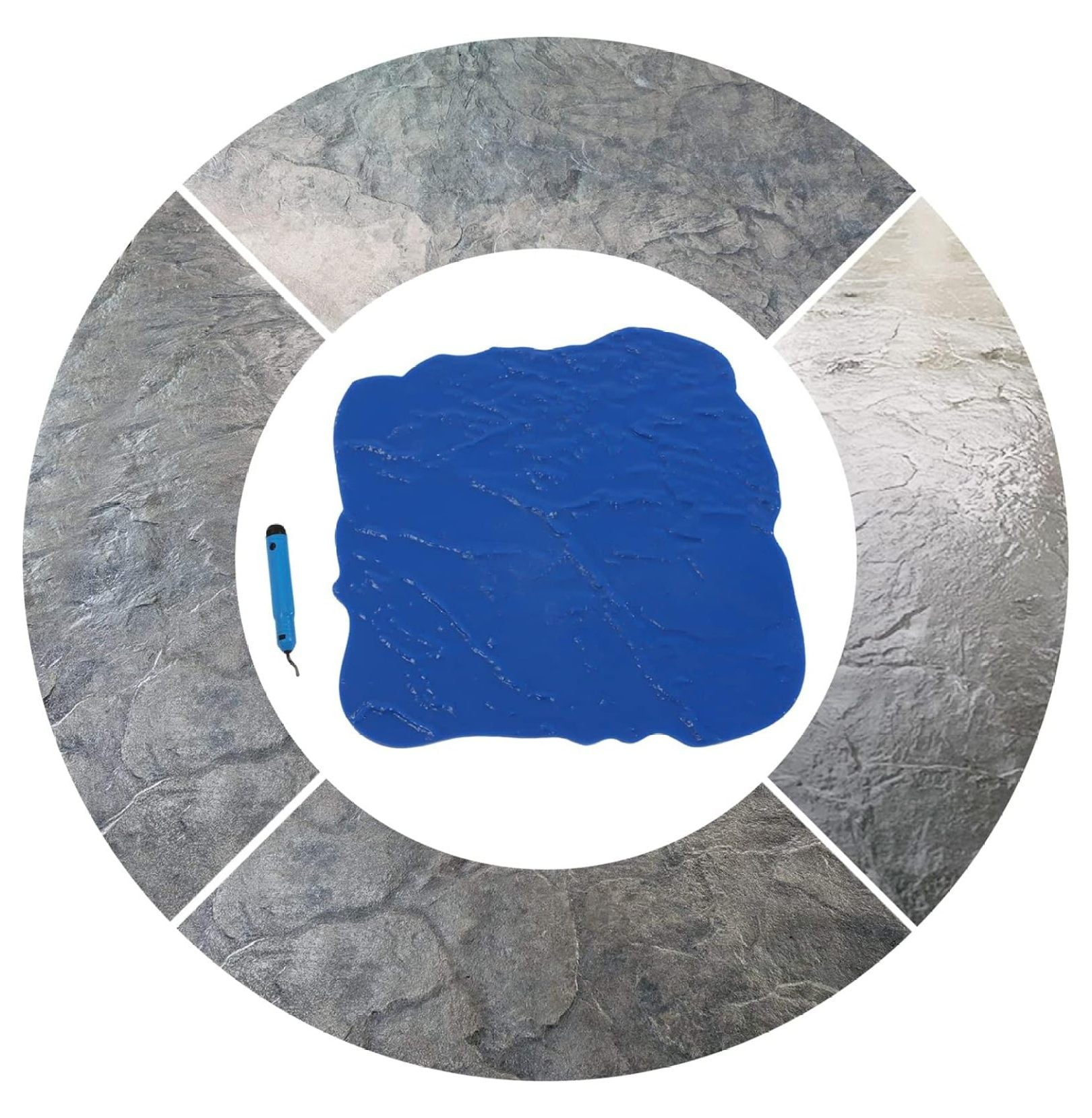 Seamless Concrete Stamp Molds 12x12" Concrete Texture Mat Concrete ...