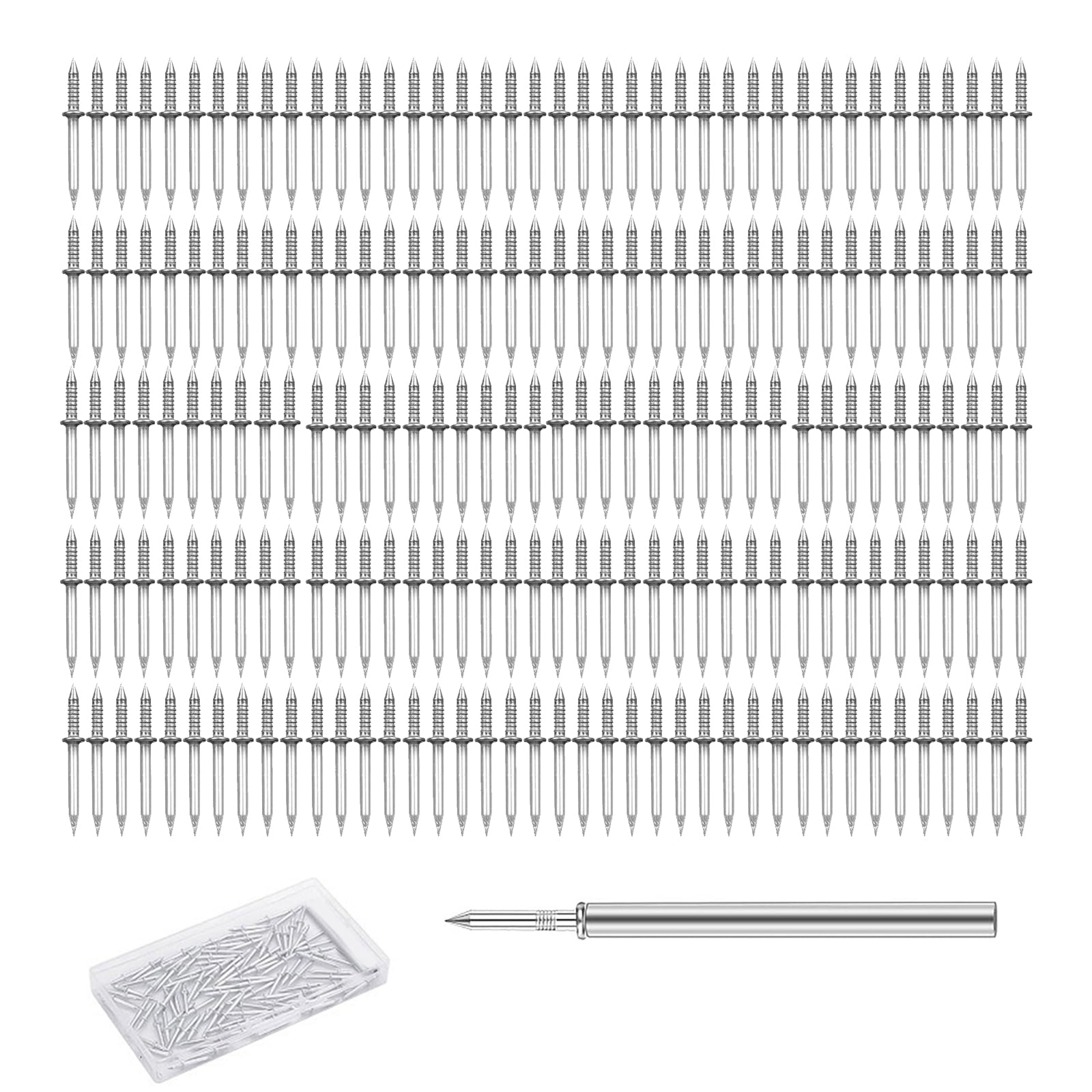 Seamless Double Headed Nails with Installation Tool Double Sided ...