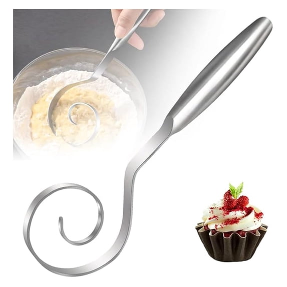 Seamless Dough Whisk, 2026 New Danish Dough Whisk Stainless Steel, 430 ...