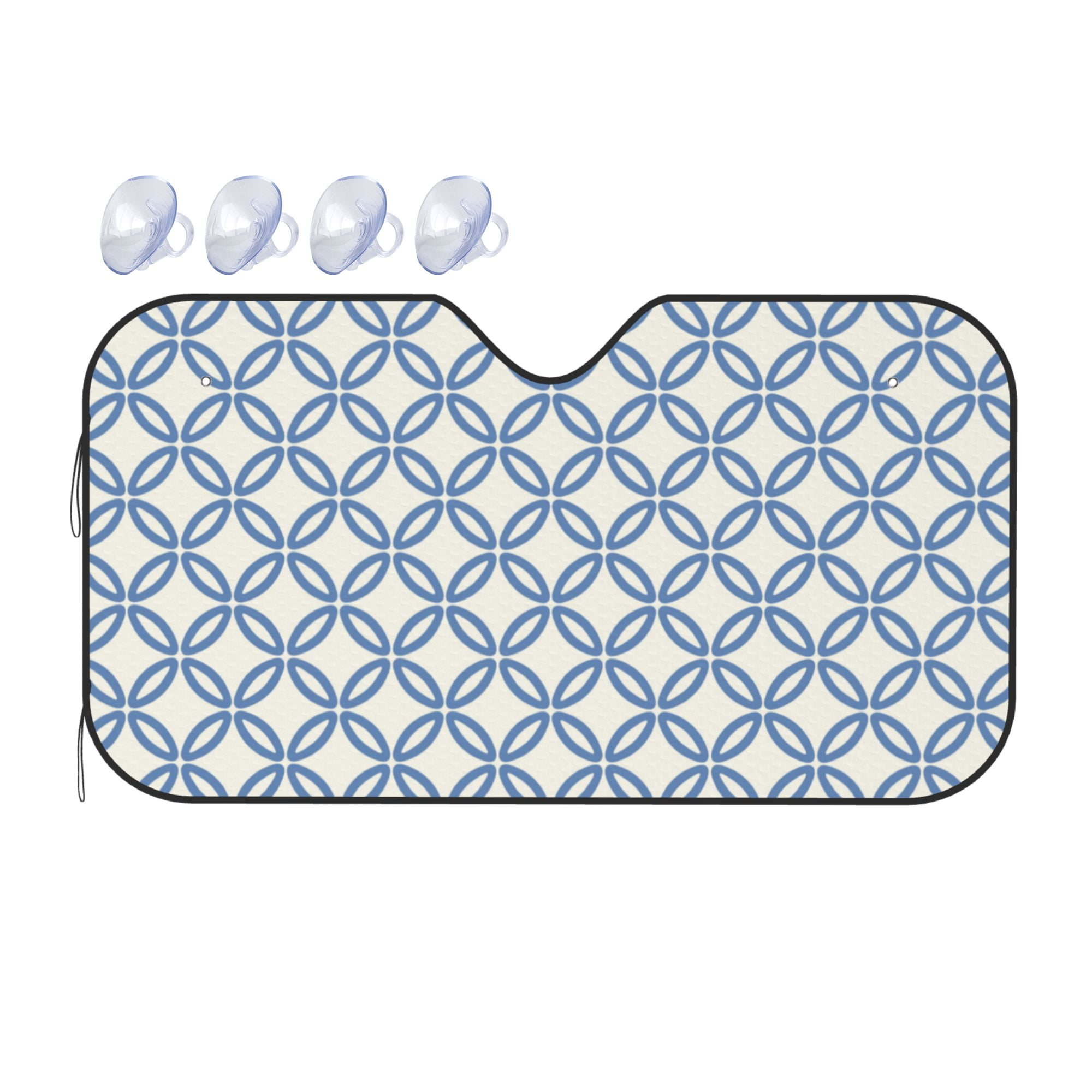 Seamless Flower Pattern 1-Piece Car Front Window Sunshade-Foldable for ...