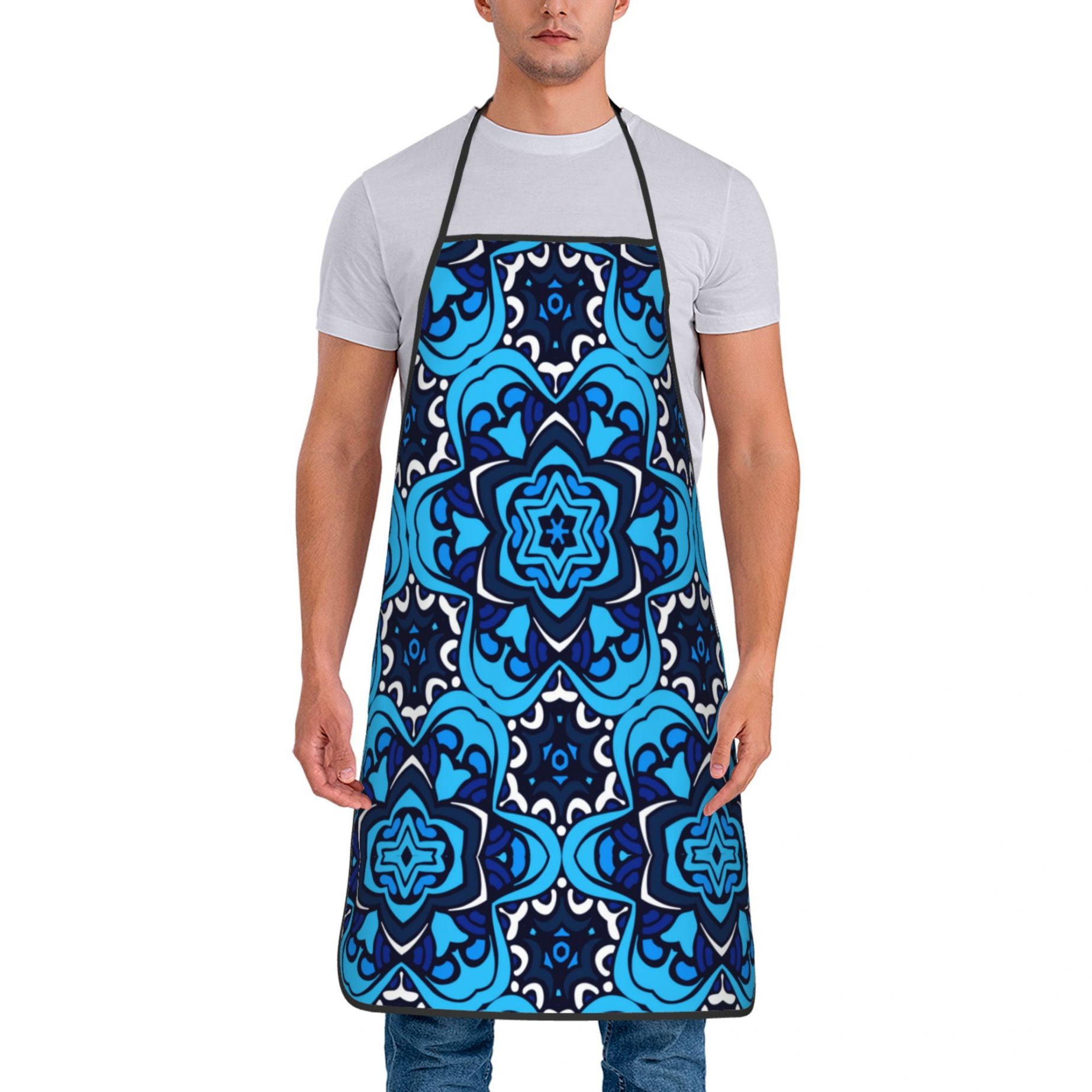 Seamless Flower Pattern 26 Aprons For Women Men Waterproof Apron Kitchen Chef Cooking Bbq