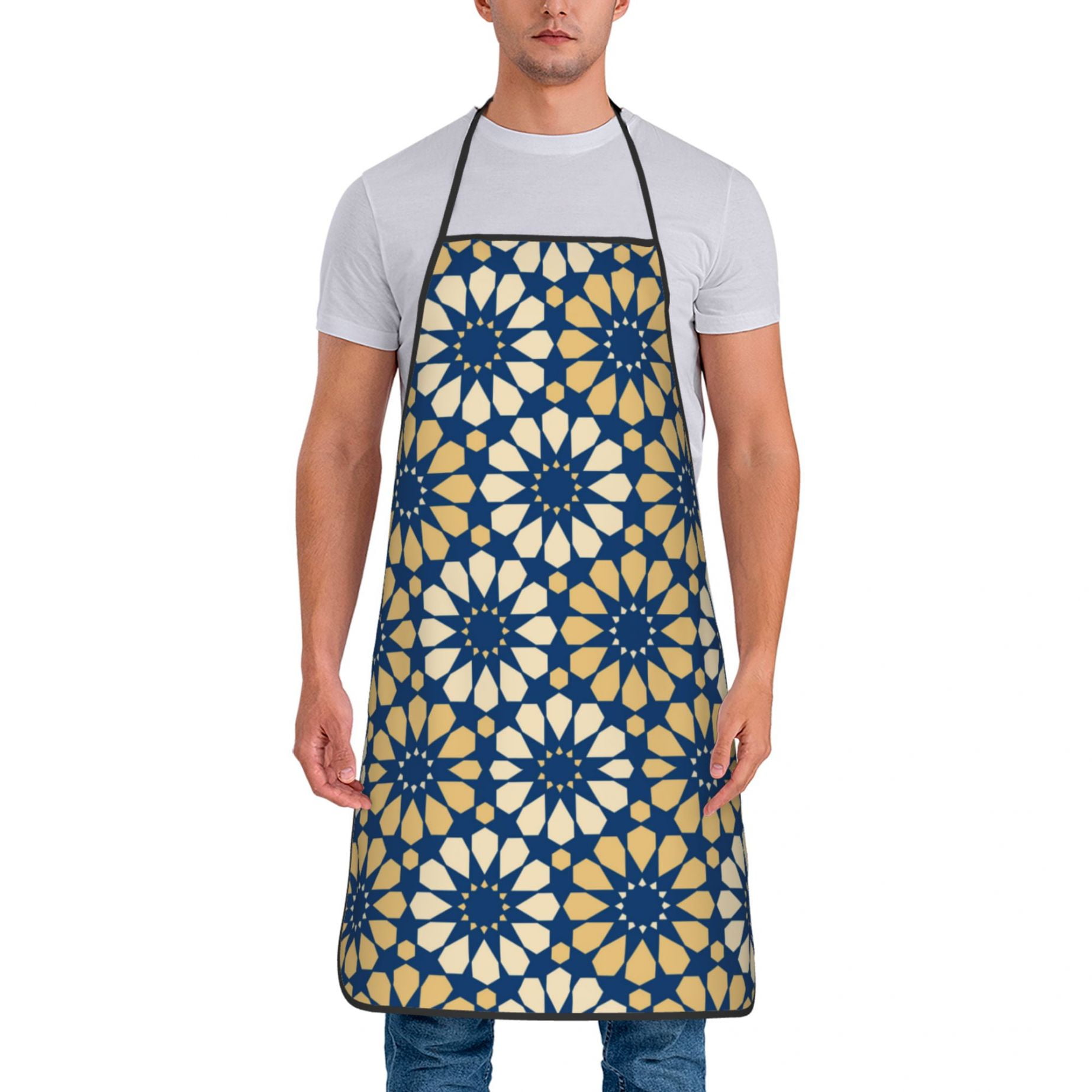 Seamless Flower Pattern (7) Aprons for Women Men Waterproof Apron Kitchen Chef Cooking BBQ ...