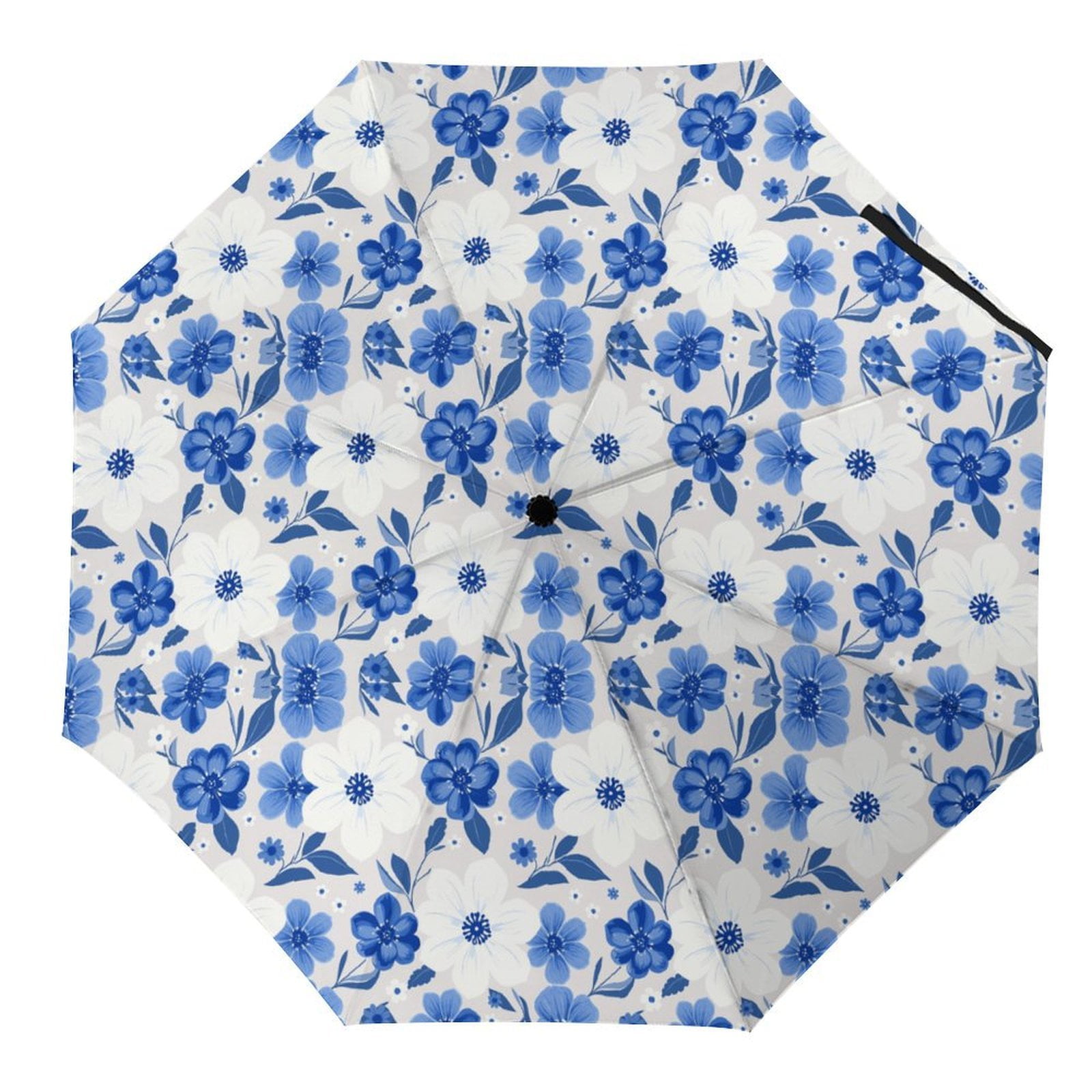 Seamless Flower Pattern Sunscreen Parasol Outdoor Convinient Folding ...