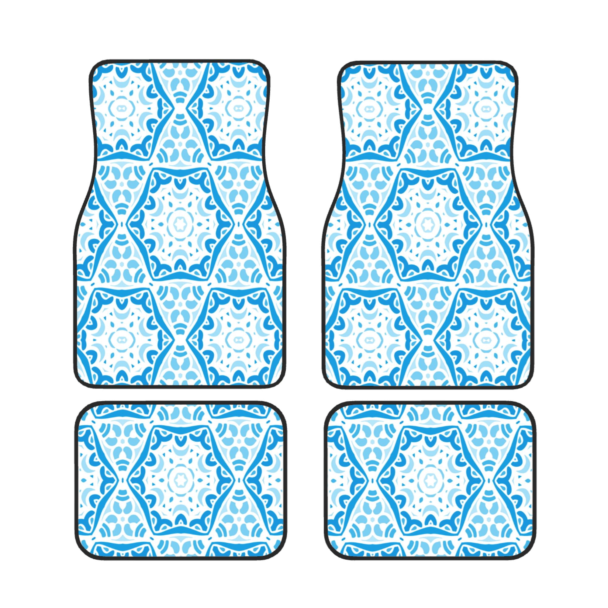 Seamless Flower Pattern Universal Fit Carpet Floor Mats For Car Suv Van ...