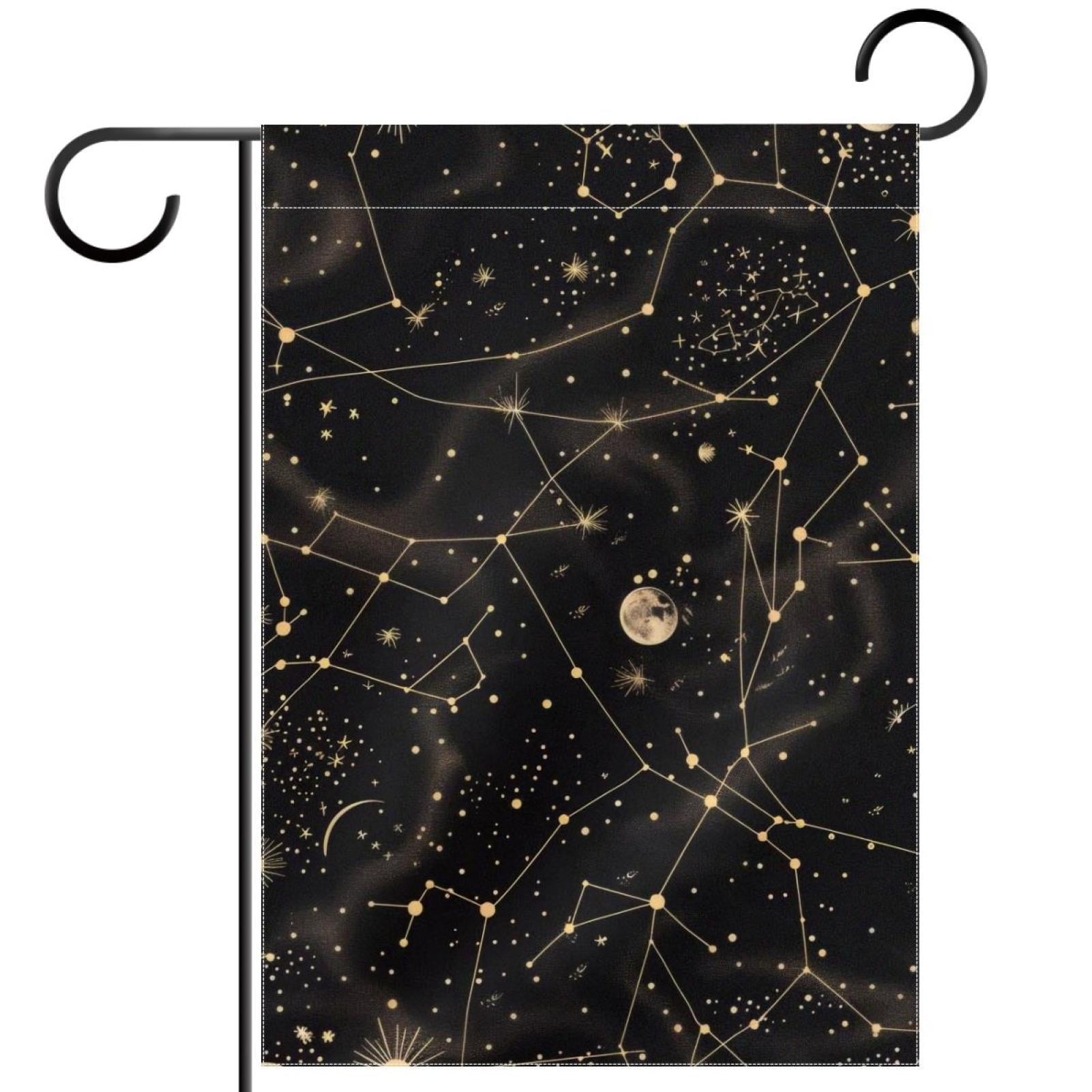 Seamless Galaxy Space Constellations Welcome Garden Flags, 12 x 18 Inch ...