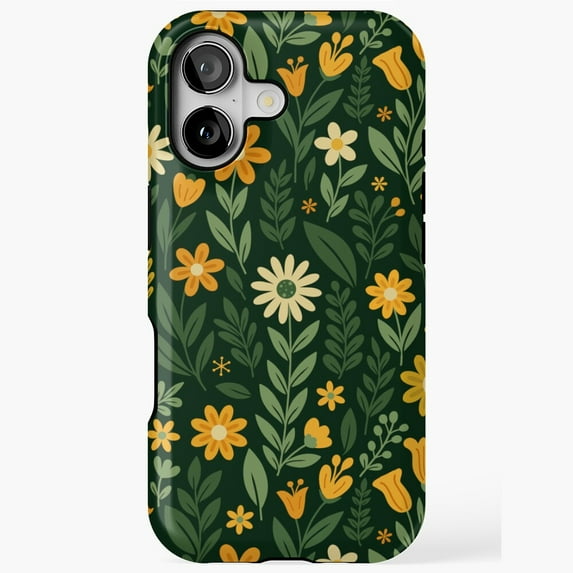 Seamless Green Leaves Botanical Wallpaper Pattern for iPhone 17 11 12 ...