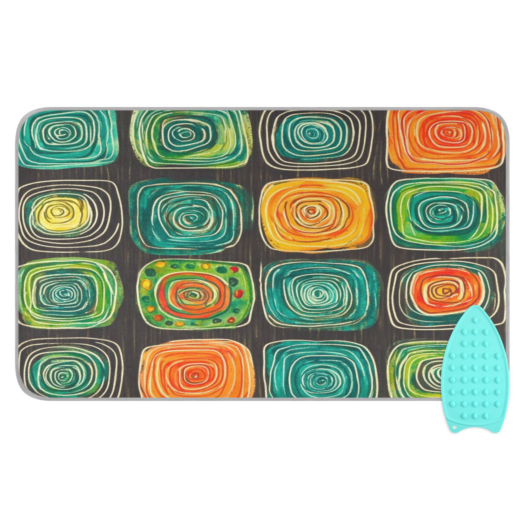 Seamless Grid Texture Portable Ironing Mat, Heat-Resistant, Dual-Sided ...