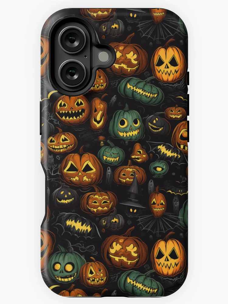 Seamless Halloween Horror Patterns iPhone Case Creepy Spooky Cover for ...