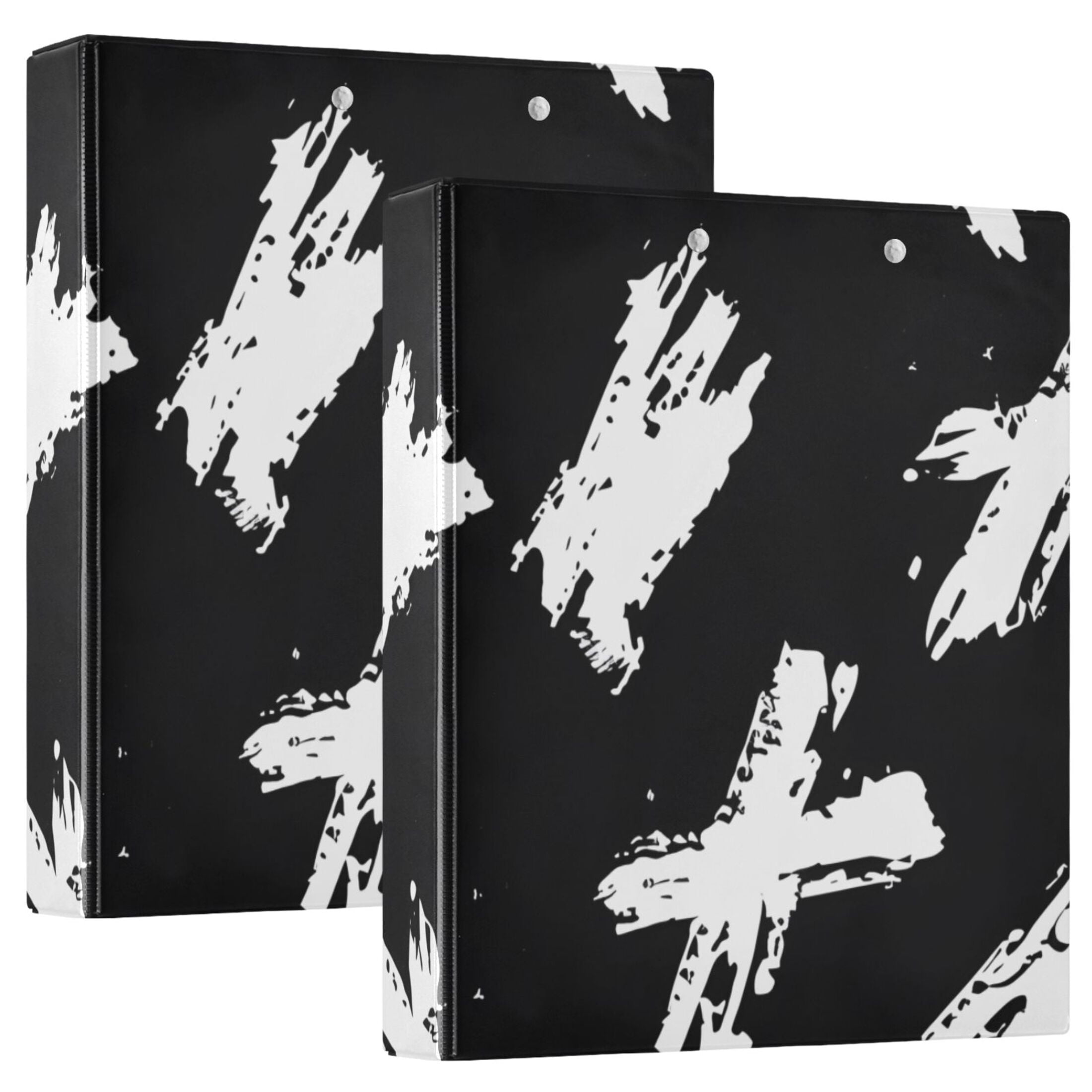 Seamless Hand Drawn Pattern Dot Art 3 Ring Binders 1.5 inch Hardcover ...