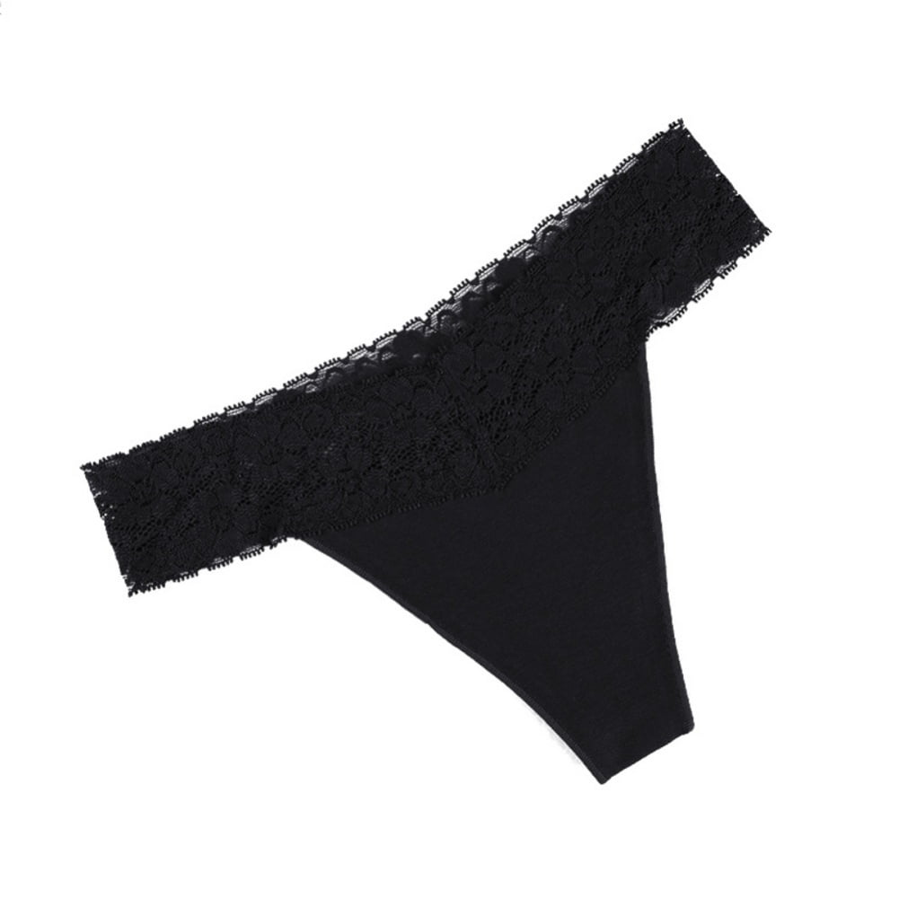 Seamless Lace Thongs For Women No Show Thong Underwear Lady Breathable