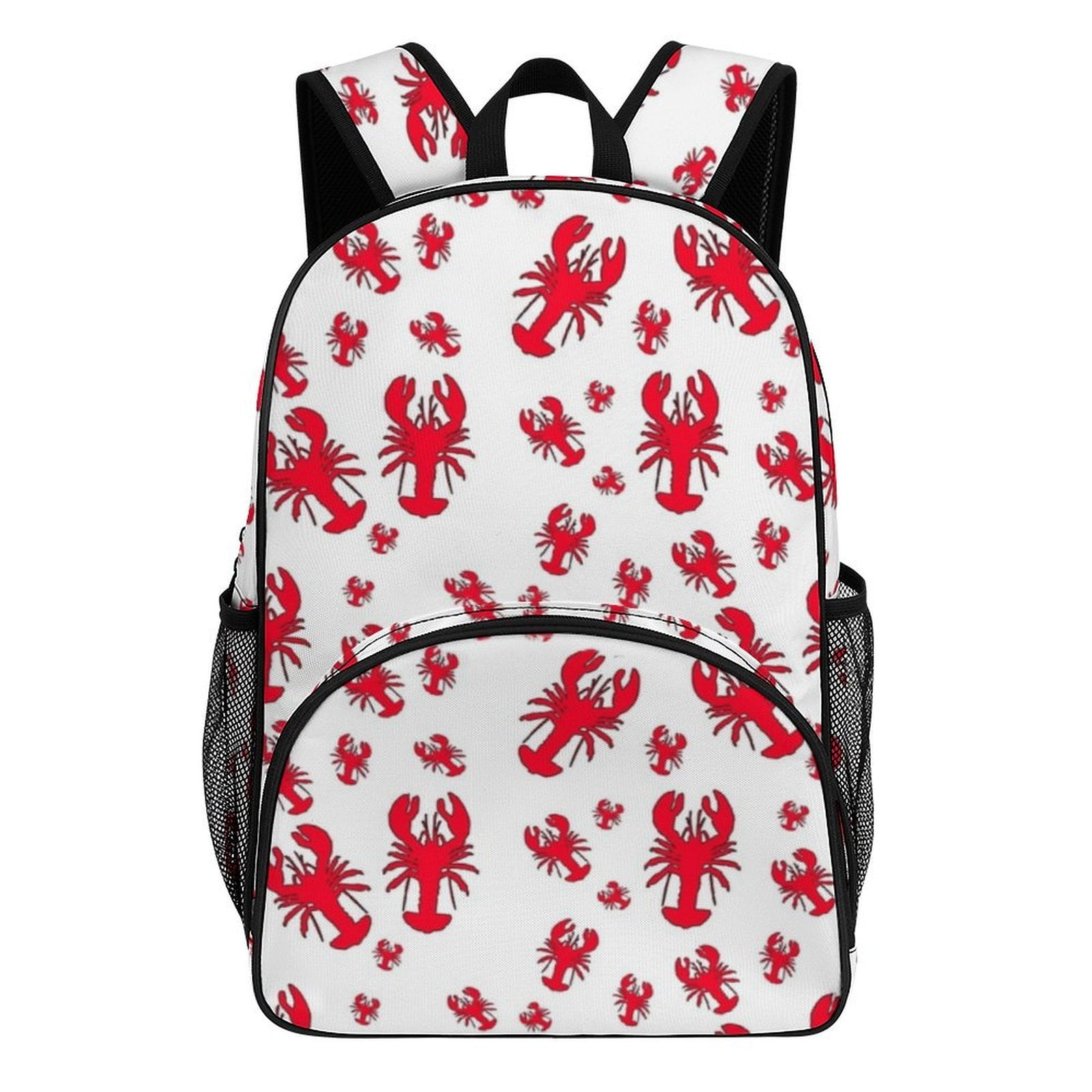 Seamless Lobster Diagram Backpack Daypack Large Capacity BookBag School ...