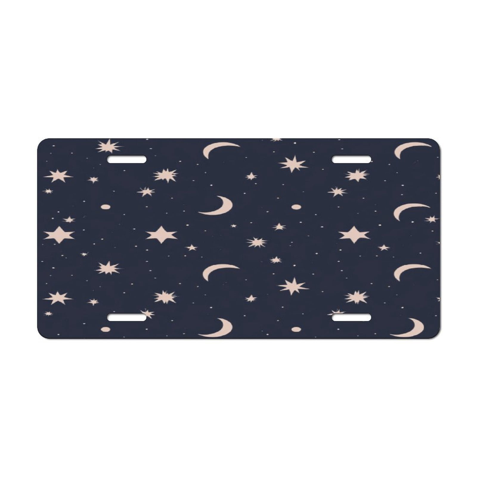 Seamless Night Sky Pattern Car Decorative Front License Plate,Vanity ...