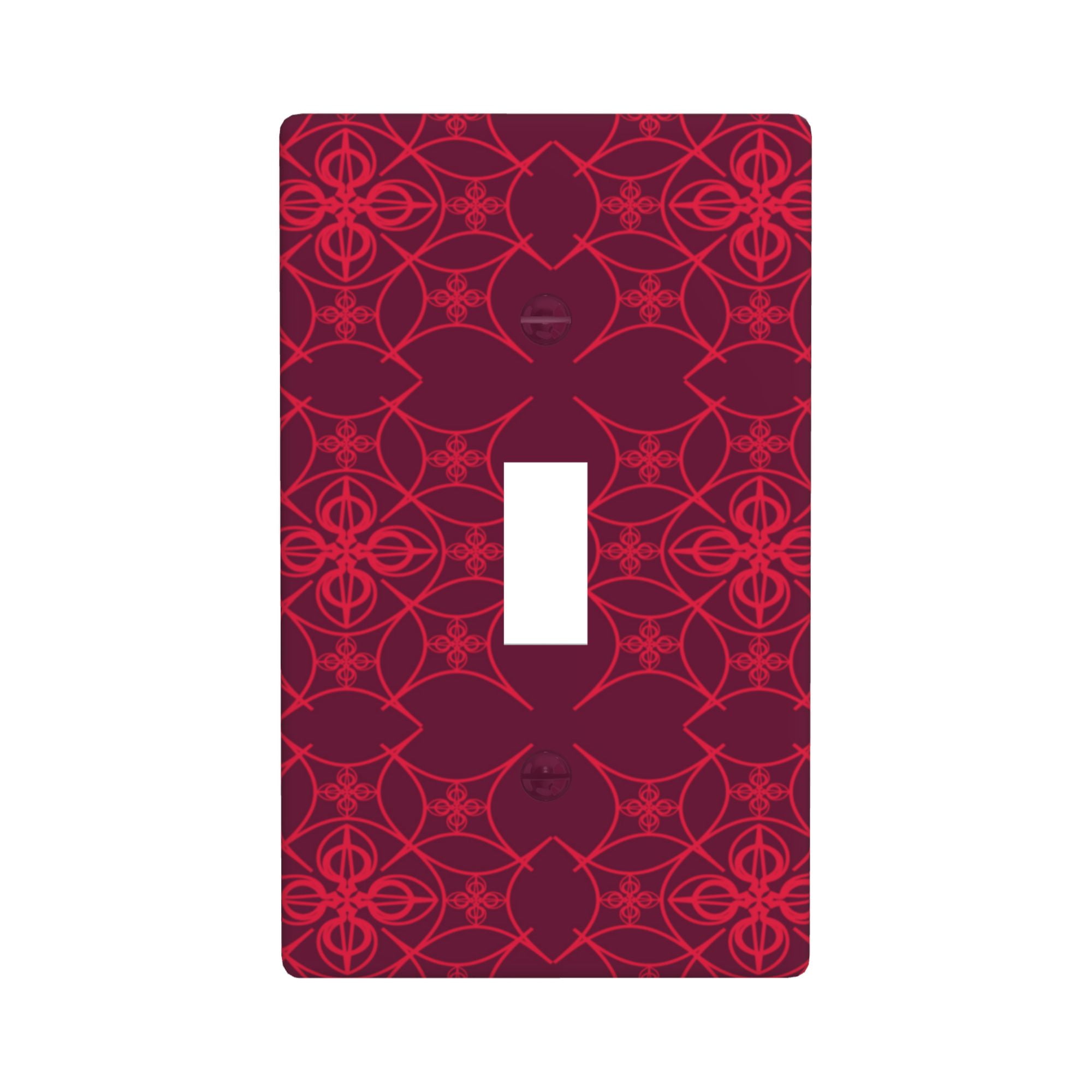 Seamless Pattern Background Single Toggle Light Switch Plate Decorative ...