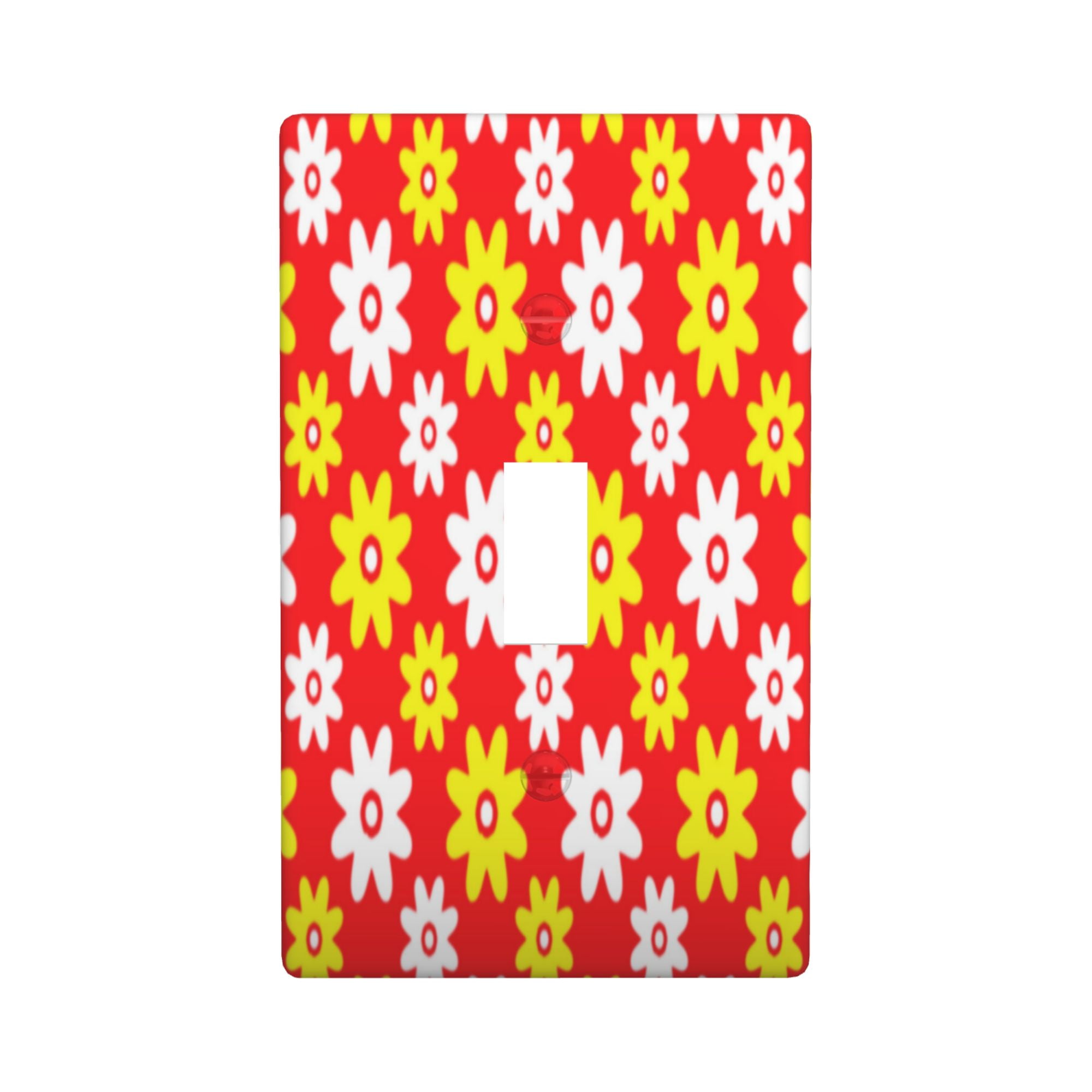 Seamless Pattern Single Toggle Light Switch Plate Decorative Wall Plate ...