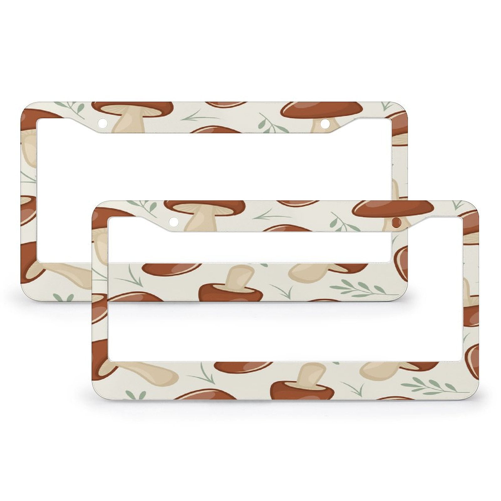 Seamless Pattern With Hand Drawn Cartoon License Plate Frame - 2 Pack ...