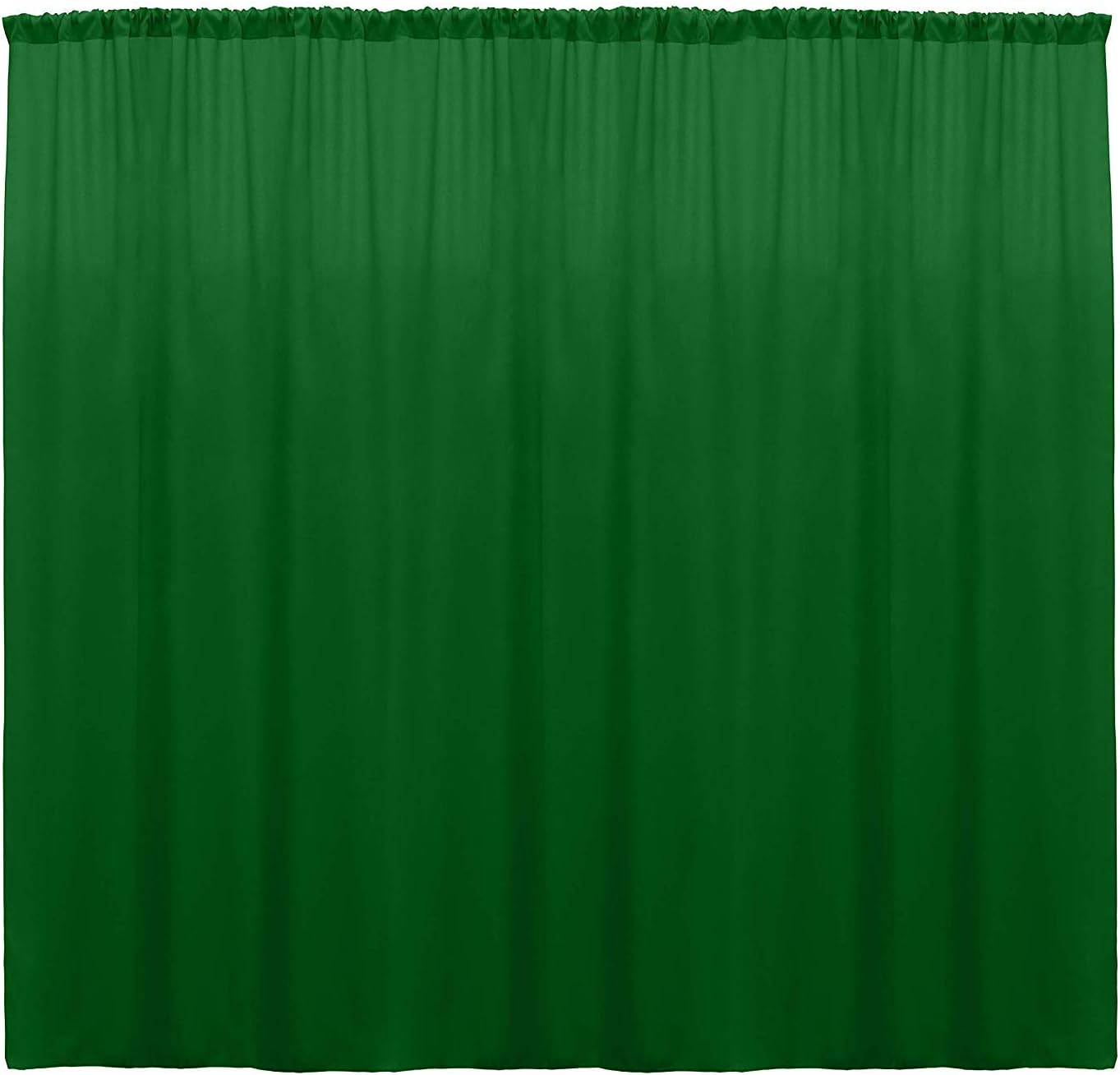 Seamless Polyester Backdrop Drape Curtain Panel - (Emerald Green, 10 Ft ...