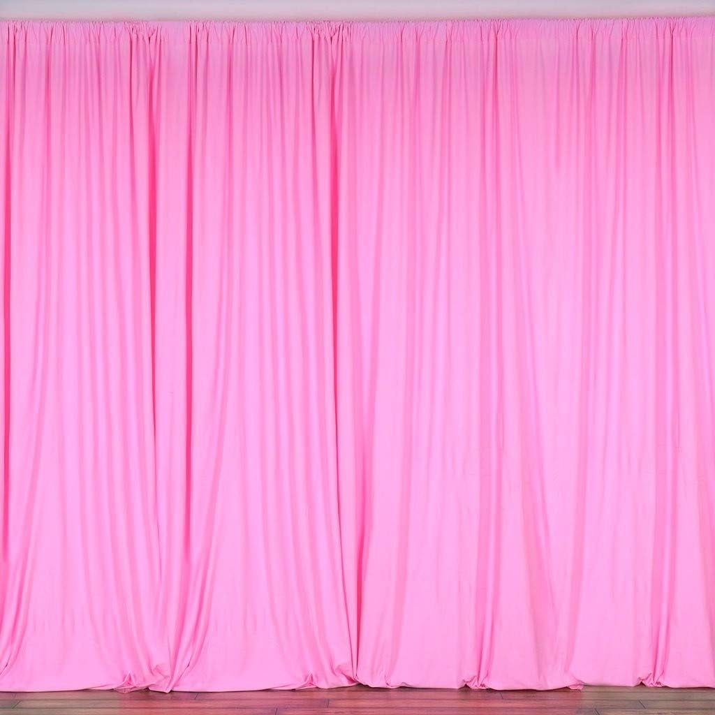 Seamless Polyester Backdrop Drape Curtain Panel - (Hot Pink, 10 Ft Wide ...