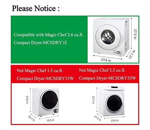 Seamless Portable Compact Dryer Blower Fan Belt Compatible with Magic ...