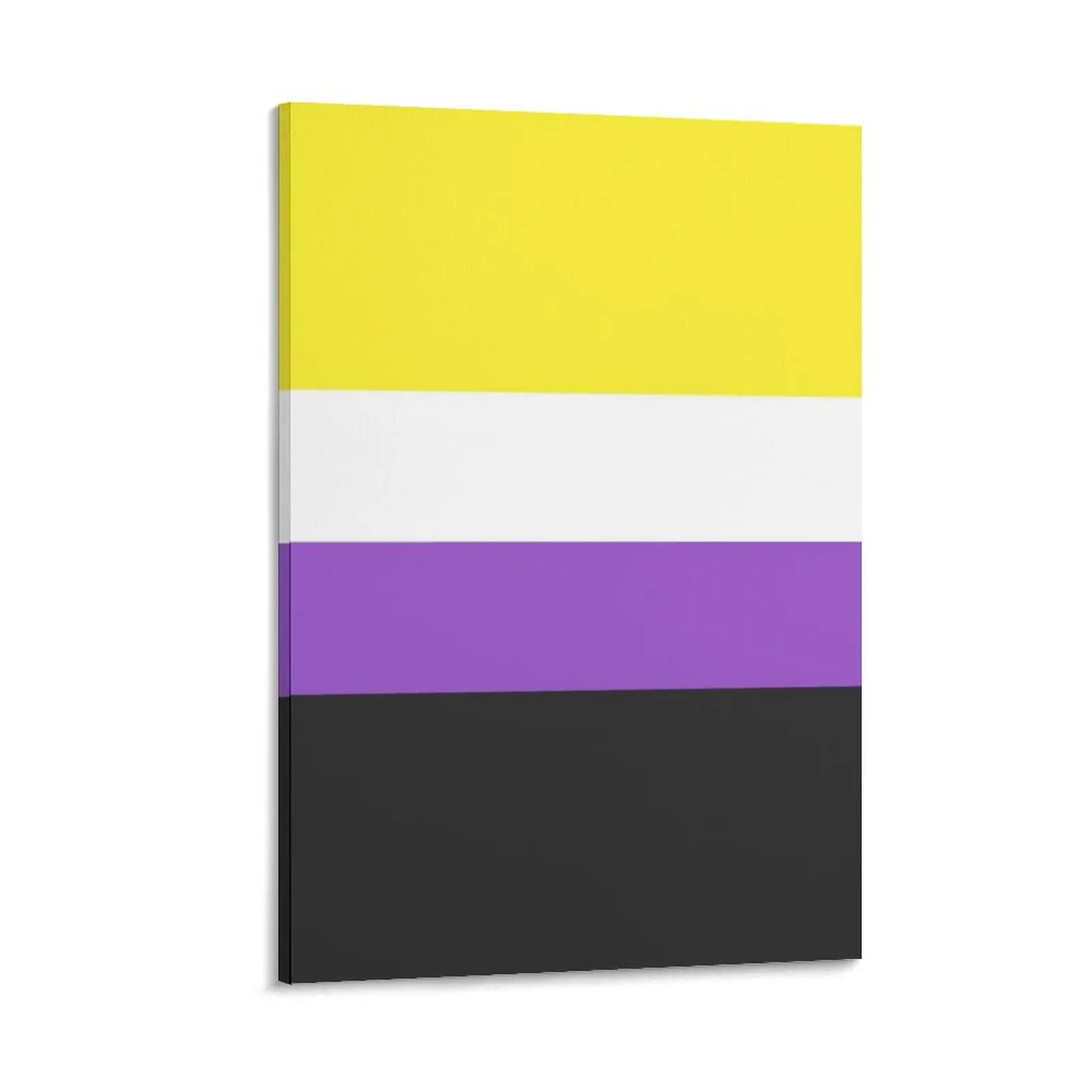 Seamless Repeating Non-Binary Pride Flag Pattern Canvas Painting house decoration painting ...