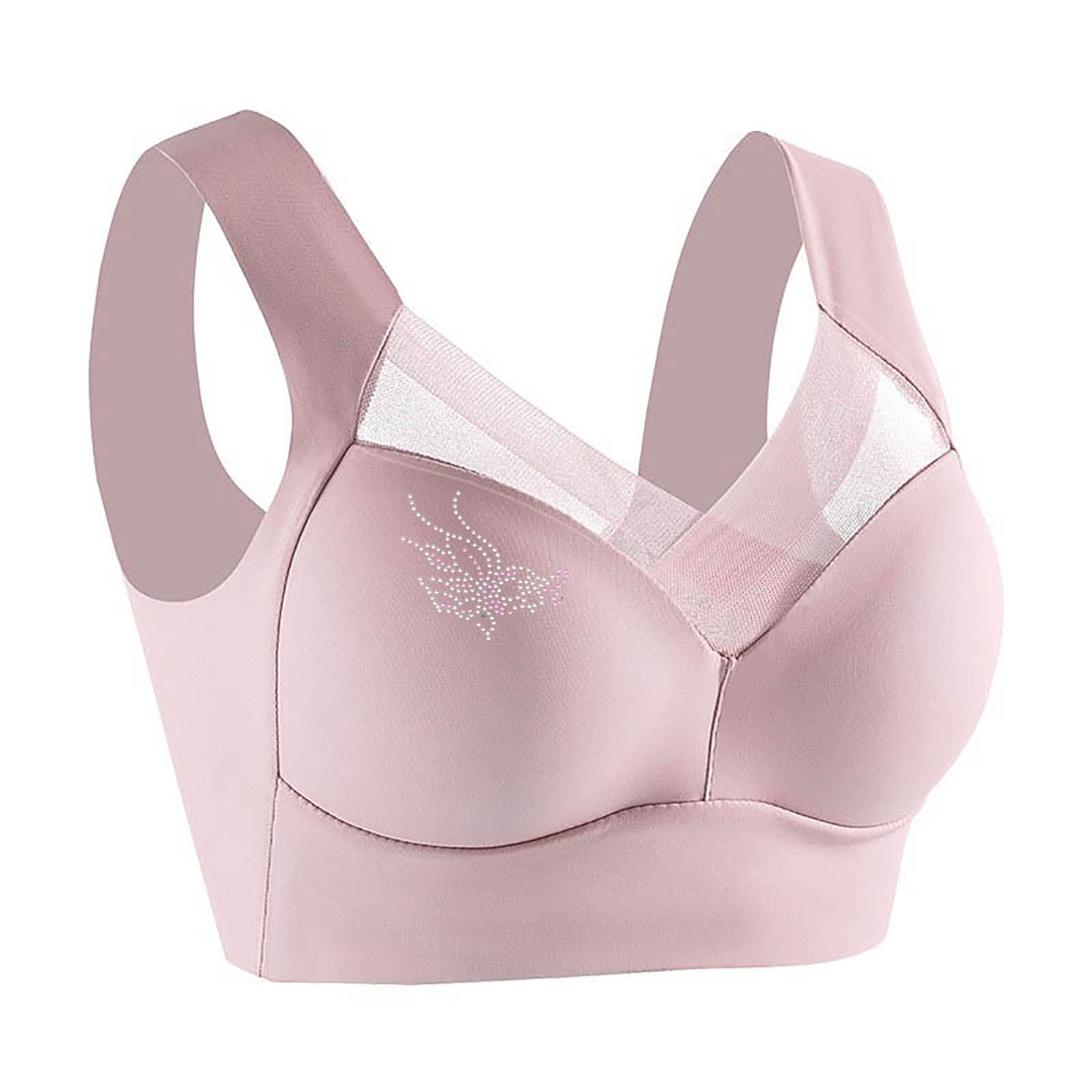 Seamless Sexy Push Up Bras for Older Women Wireless Posture Correcting ...