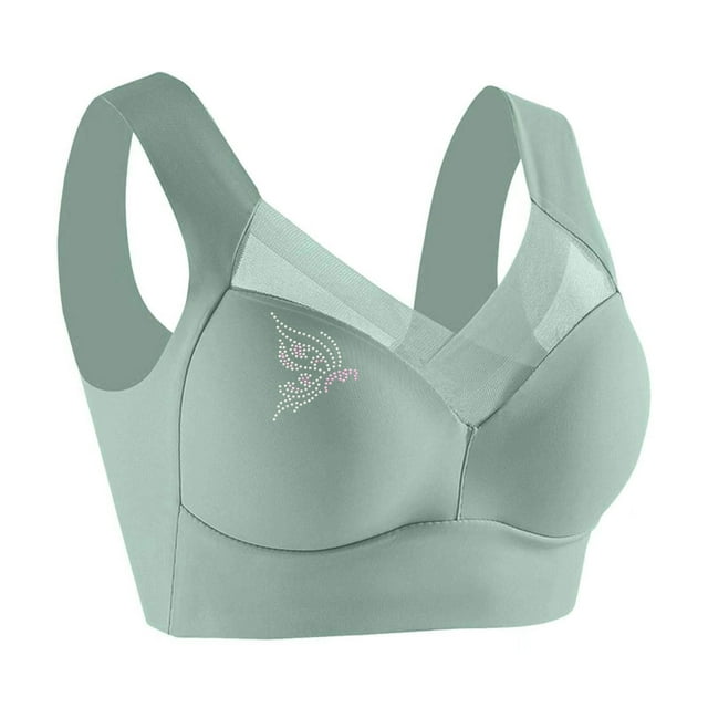 Seamless Sexy Push Up Bras for Older Women Wireless Posture Correcting ...