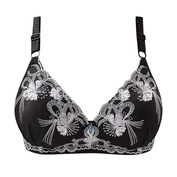 Seamless Sports Bra Women Back-Smoothing Bra Feature V-Neck Push-up Bra ...