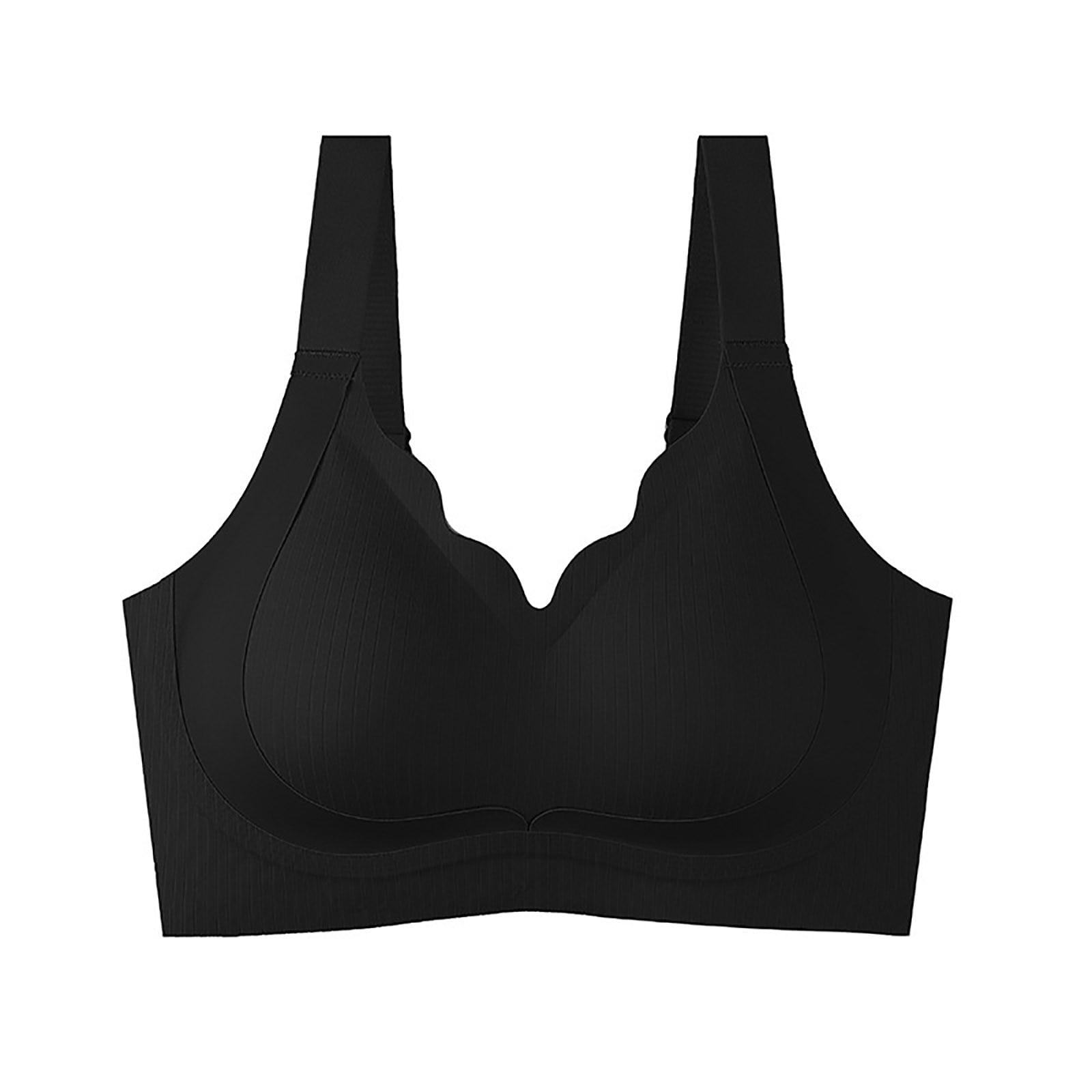 Seamless Sports Bra for Women Wireless Yoga Bra with Pads Workout Top ...