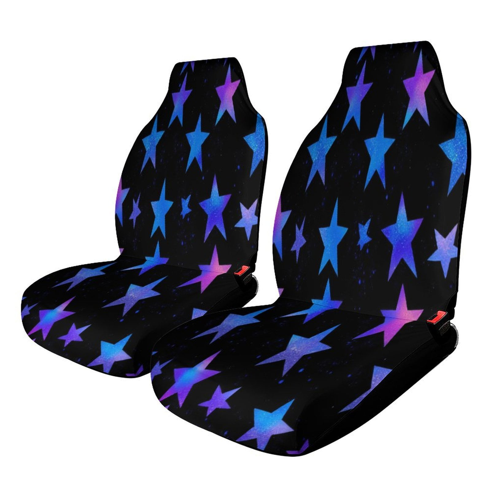 Seamless Star Pattern Set of 2 Car Seat Covers Seat for Carseats Front ...